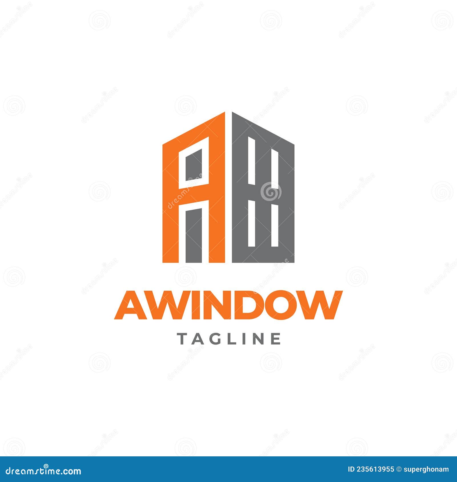 A Window Logo Design Vector Template Stock Vector - Illustration of ...