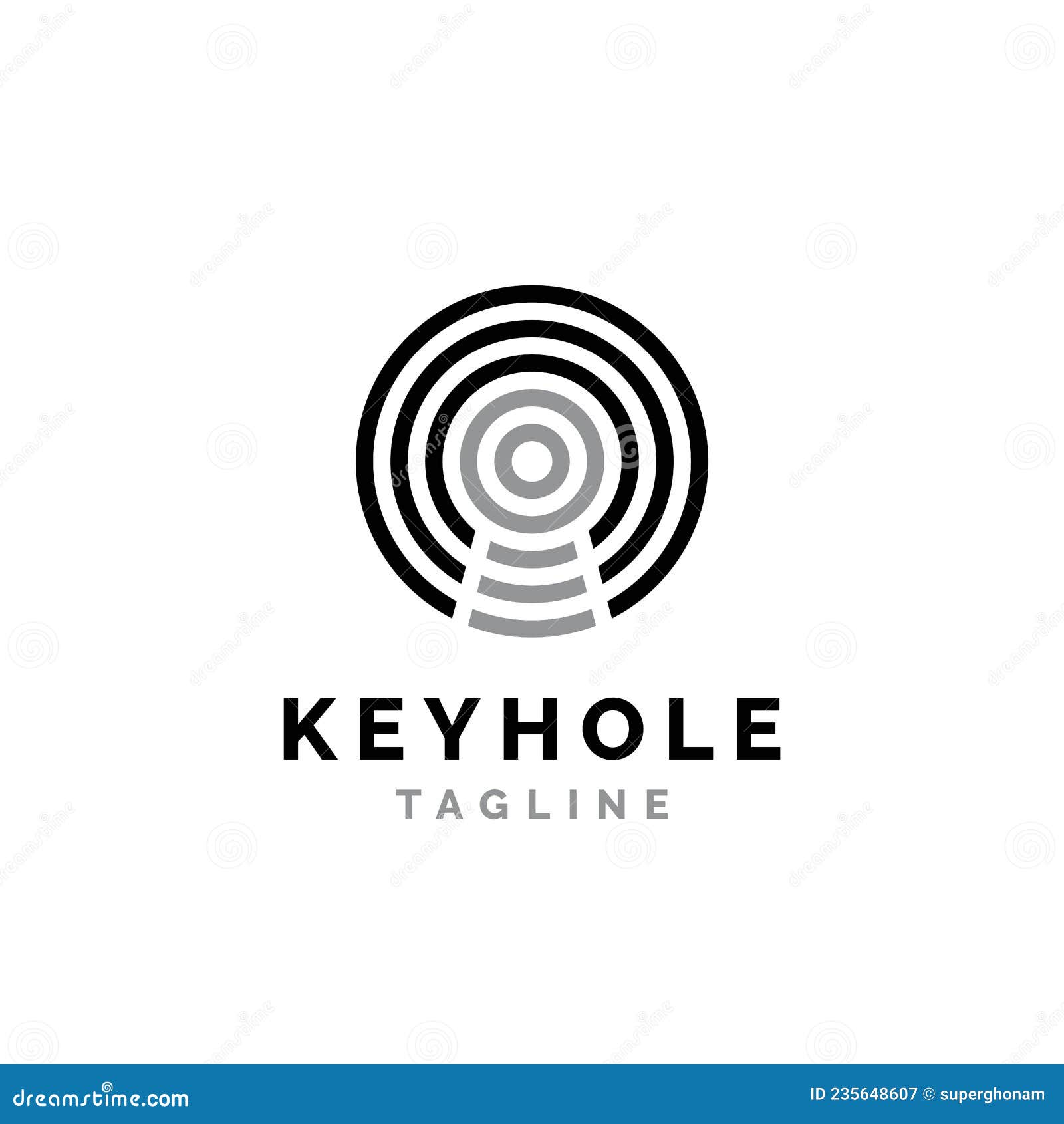 Keyhole Logo Design Illustration Vector Template Stock Vector ...