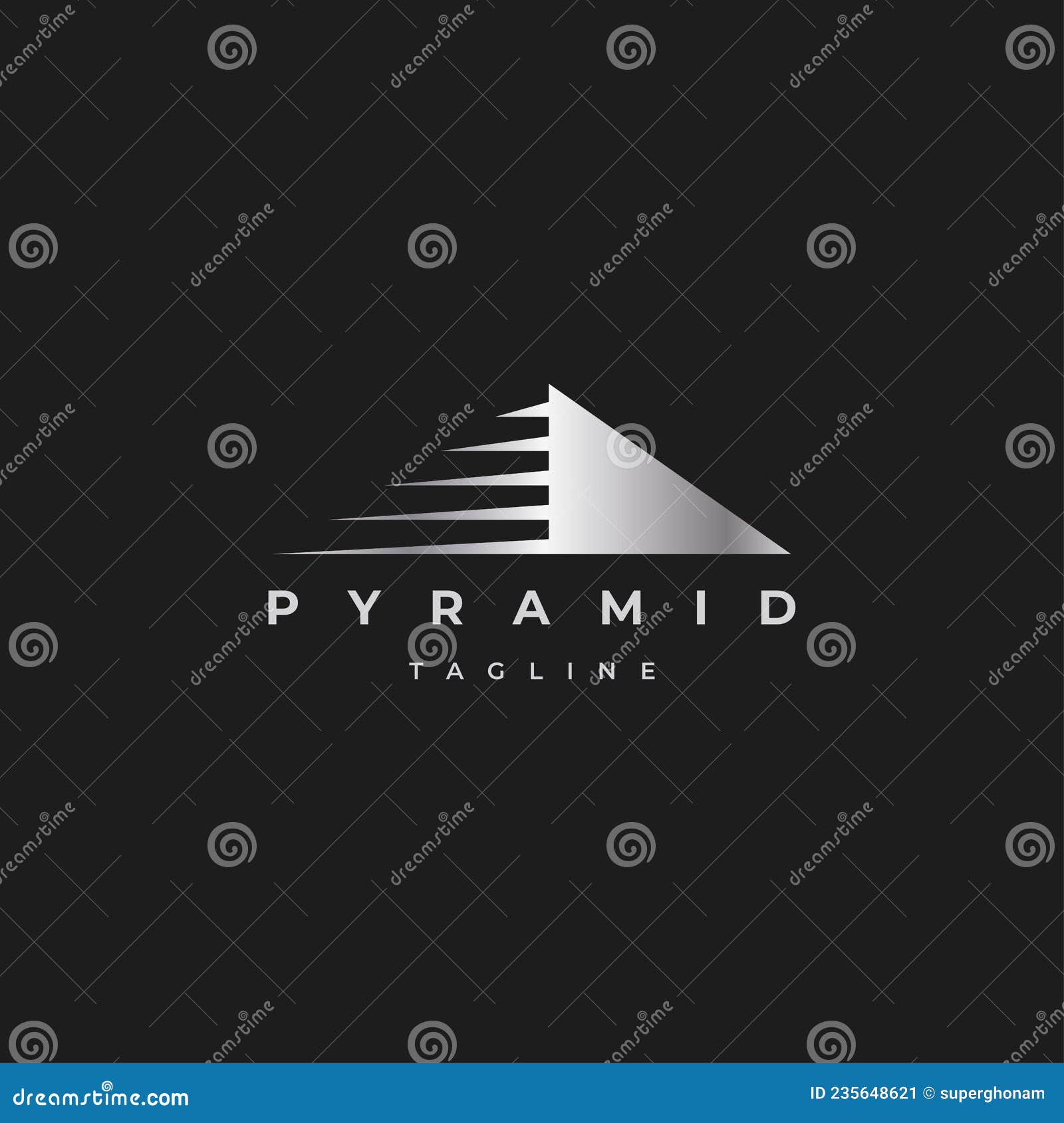 Pyramid Logo Design Illustration Vector Template Stock Vector ...