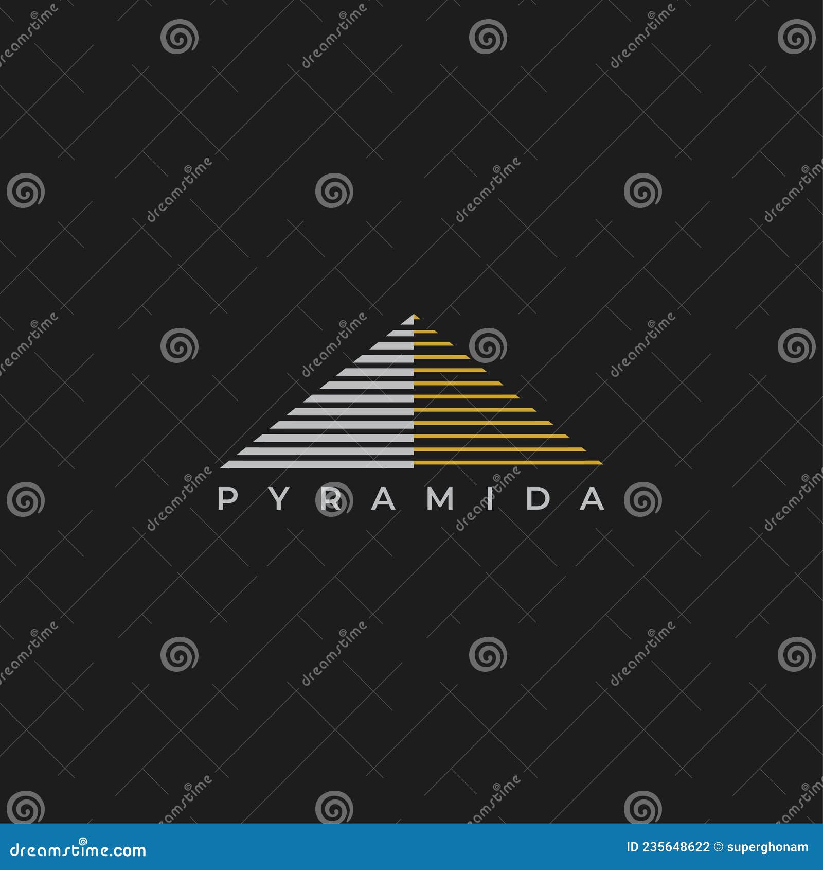 Pyramid Logo Design Illustration Vector Template Stock Vector ...