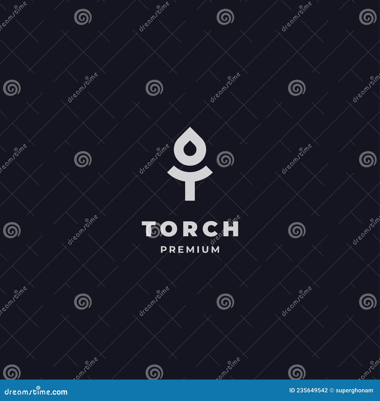 Torch Logo Design Inspiration Vector Template Stock Vector ...