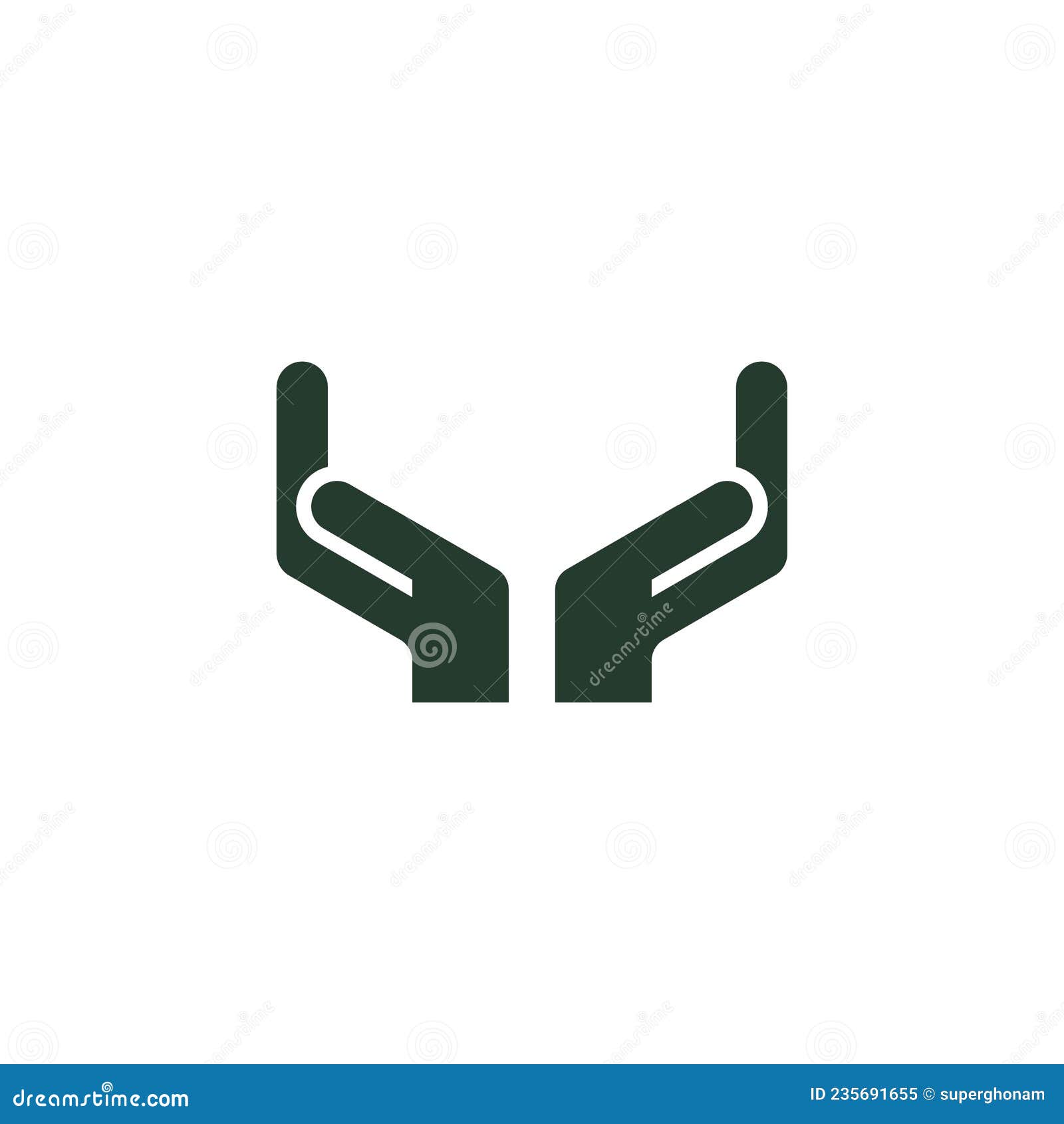 Safe Hands Logo Design Illustration Vector Template Stock Vector ...