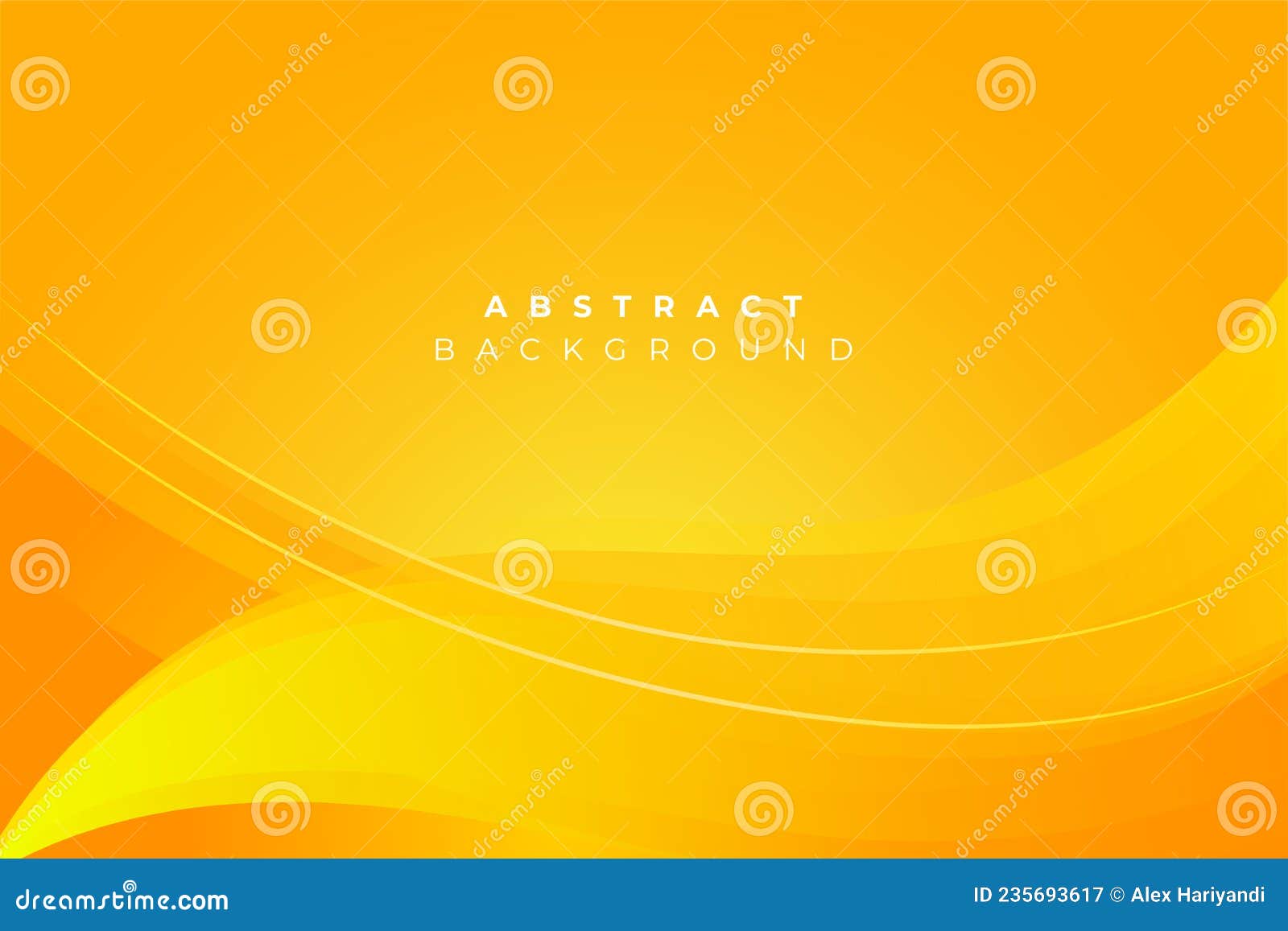 Yellow Background with Dynamic Abstract Shapes Stock Illustration ...