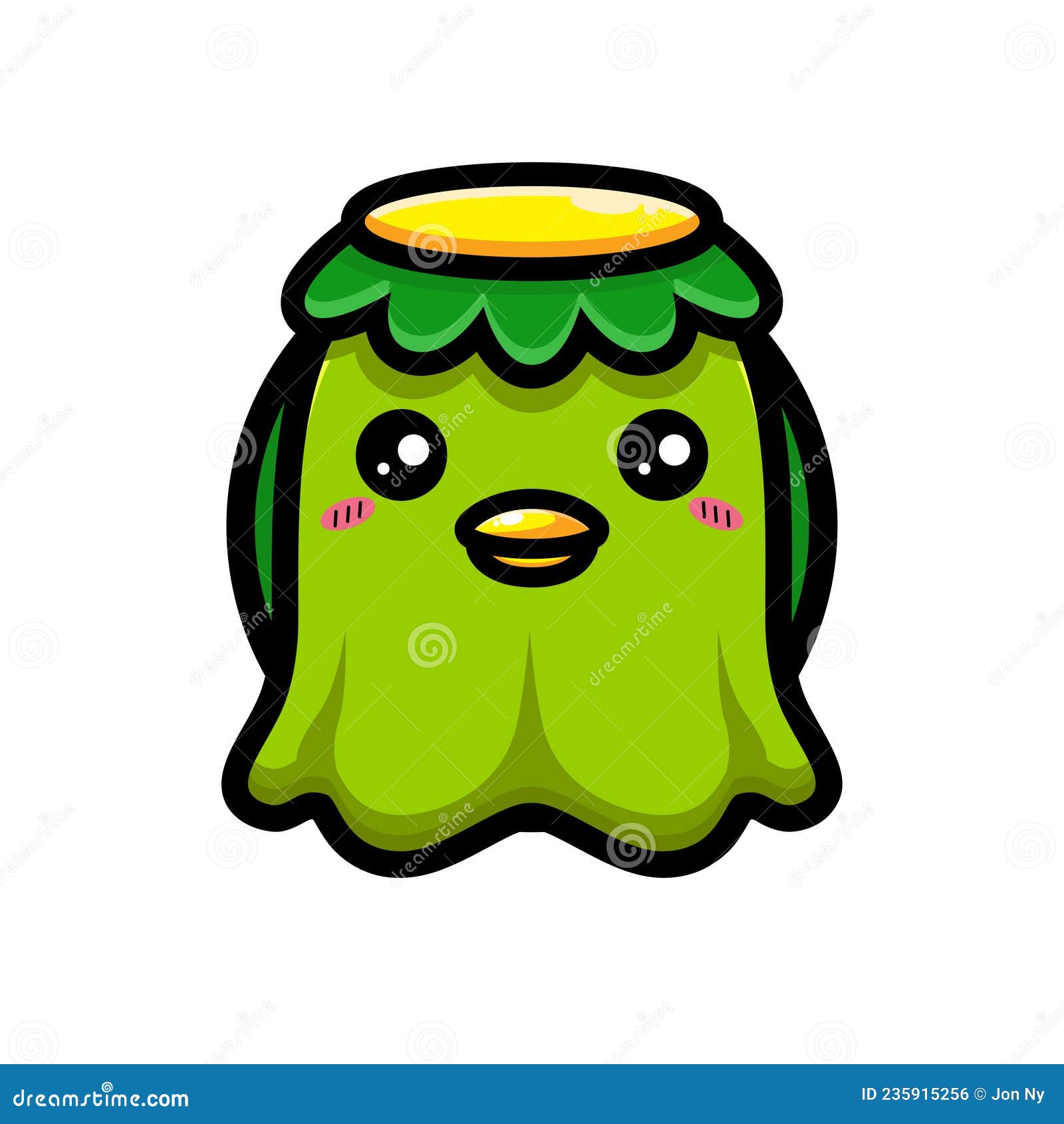Cute Kappa Cartoon Mascot Character Design Stock Vector - Illustration ...