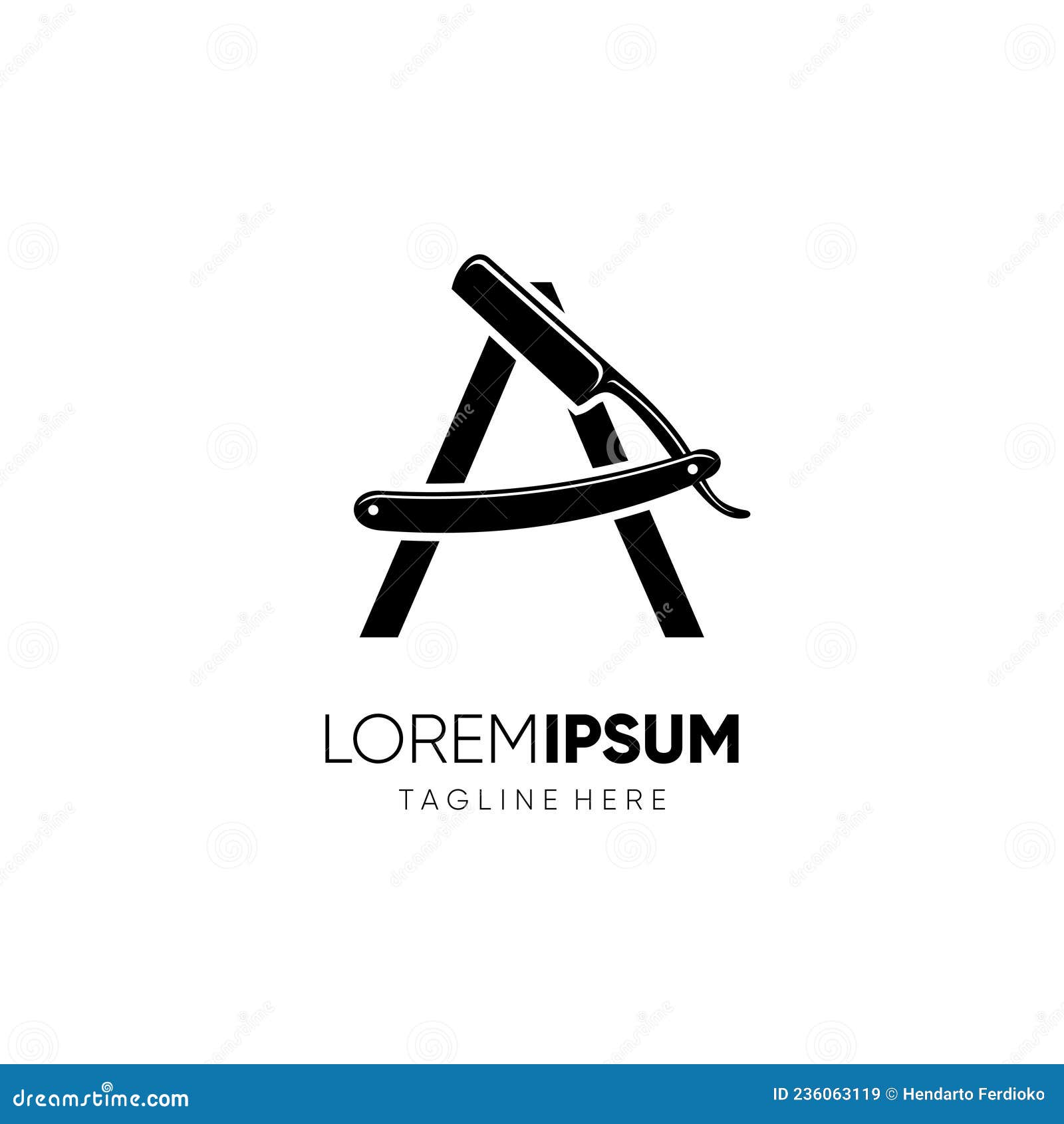 Letter C Straight Razor Logo Design Vector Icon Graphic | CartoonDealer ...