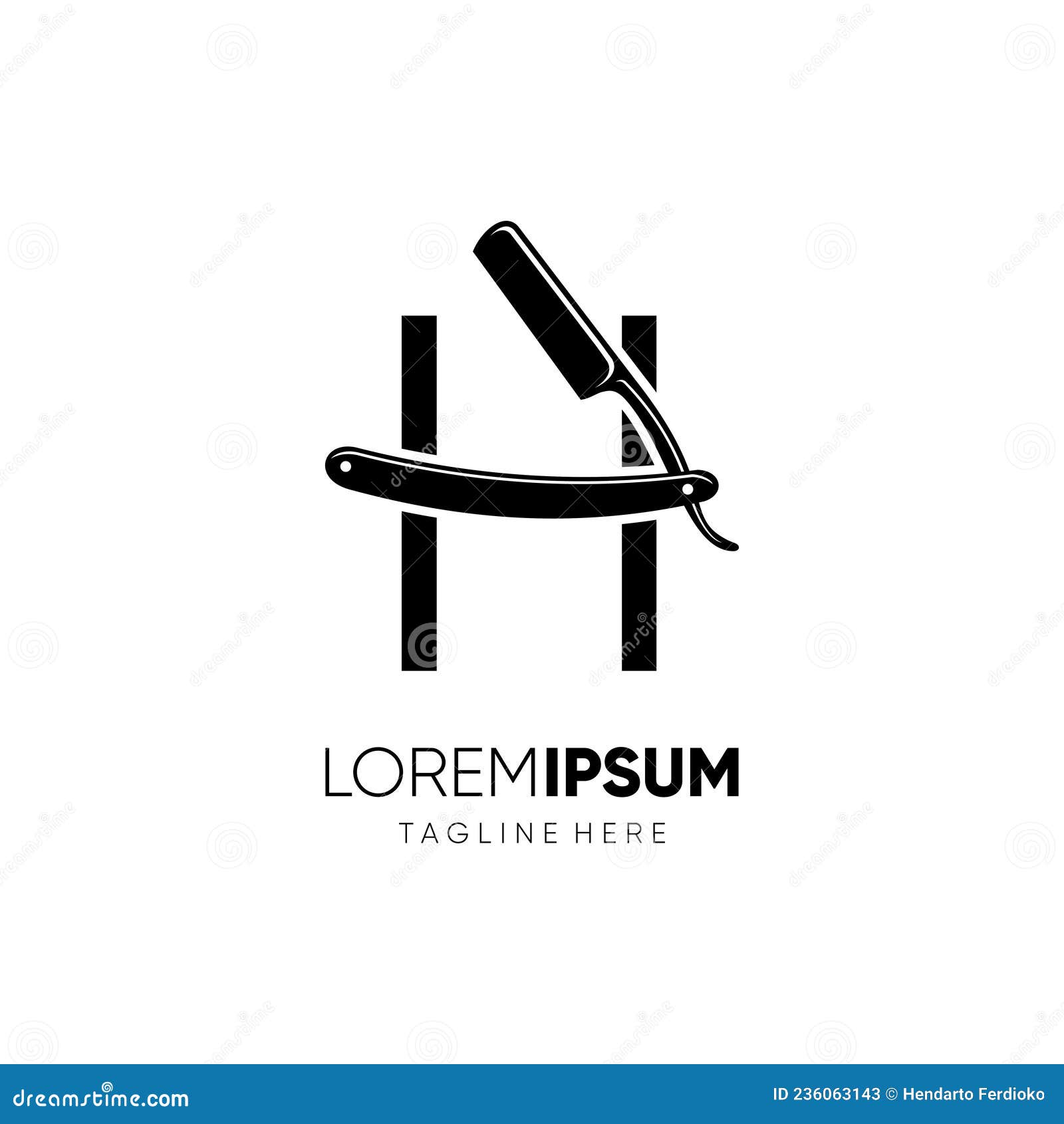 Letter C Straight Razor Logo Design Vector Icon Graphic | CartoonDealer ...