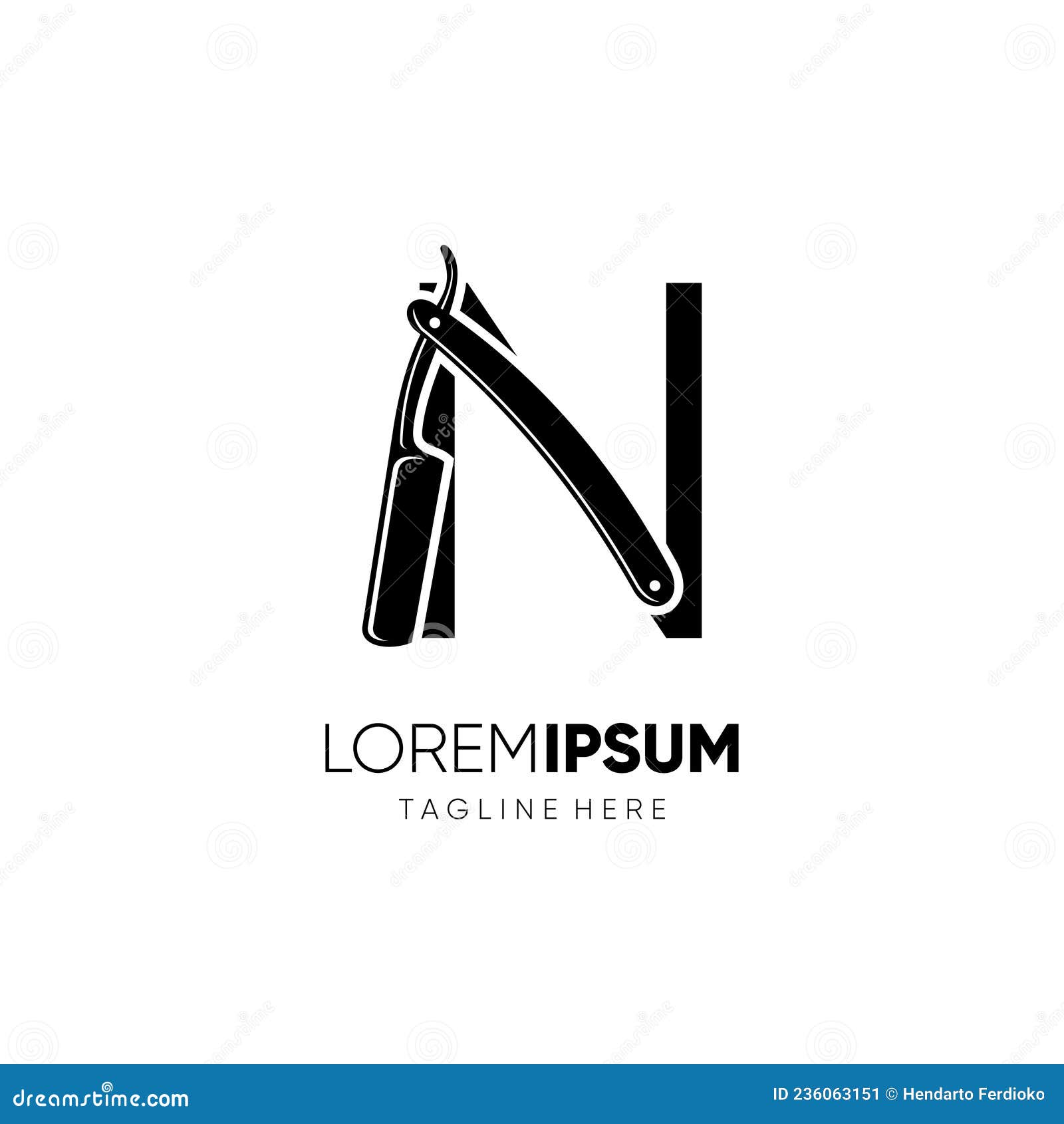 Letter C Straight Razor Logo Design Vector Icon Graphic | CartoonDealer ...