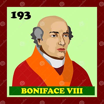 193rd Catholic Church Pope Boniface VIII Stock Vector - Illustration of ...