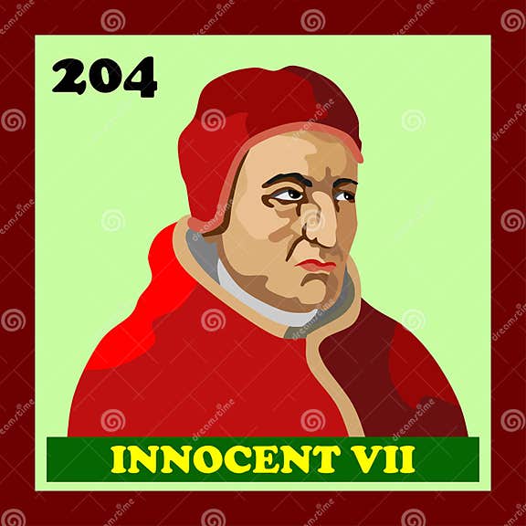 204th Catholic Church Pope Innocent VII Stock Vector - Illustration of ...