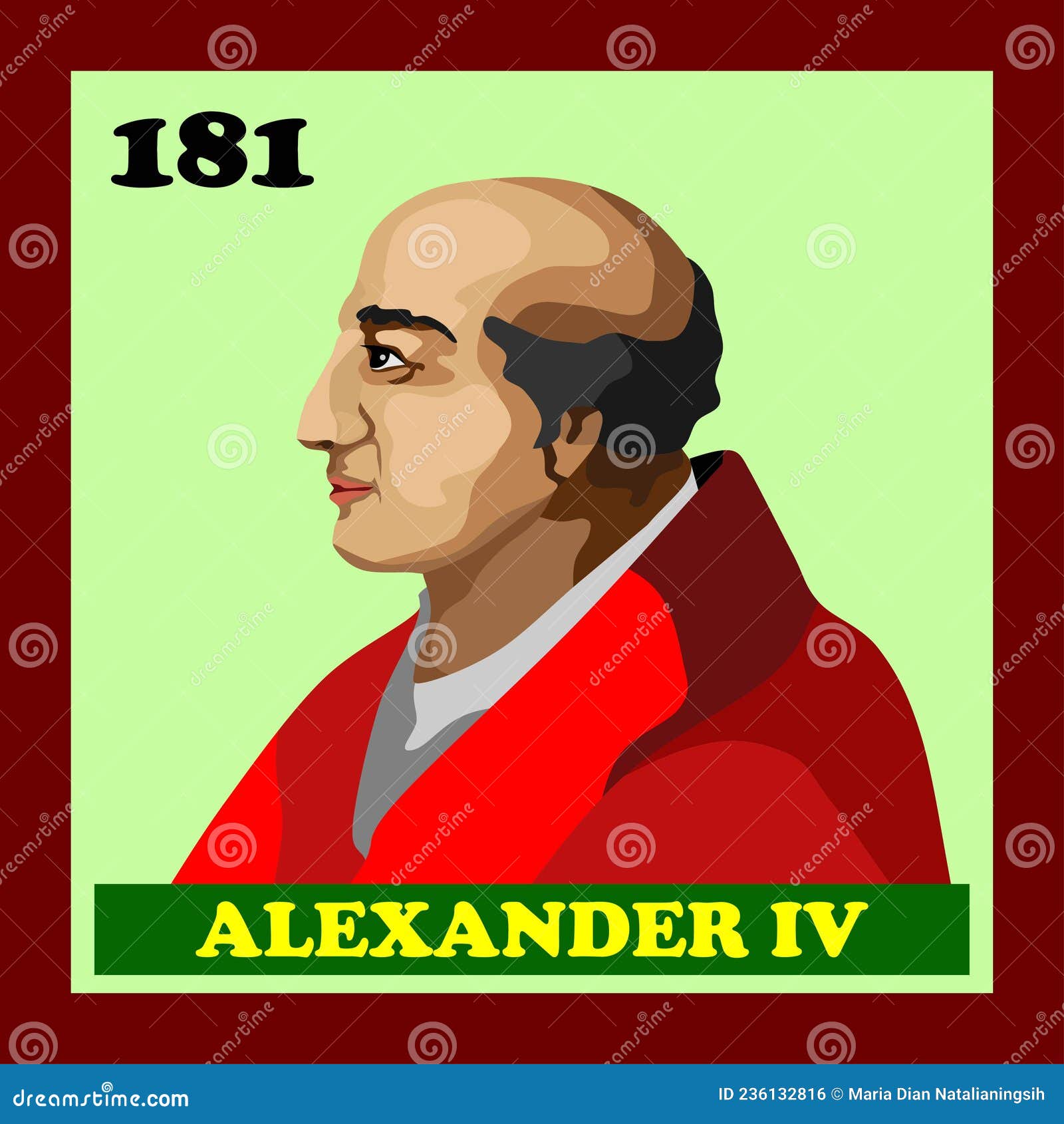 181st Catholic Church Pope Alexander IV Editorial Photo - Illustration ...