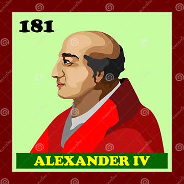 181st Catholic Church Pope Alexander IV Editorial Photo - Illustration ...