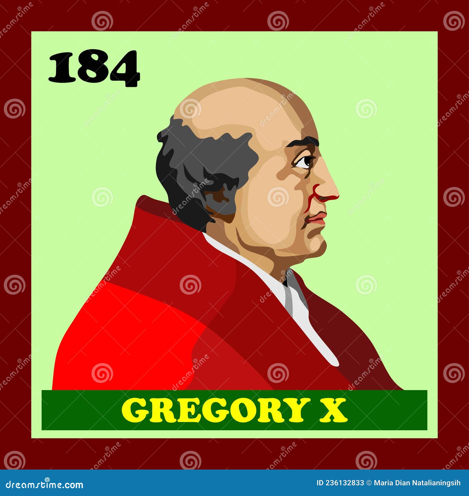 184th Catholic Church Pope Gregory X Editorial Stock Photo ...