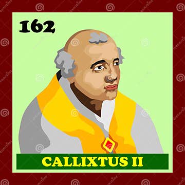 162nd Catholic Church Pope Callixtus II Stock Vector - Illustration of ...