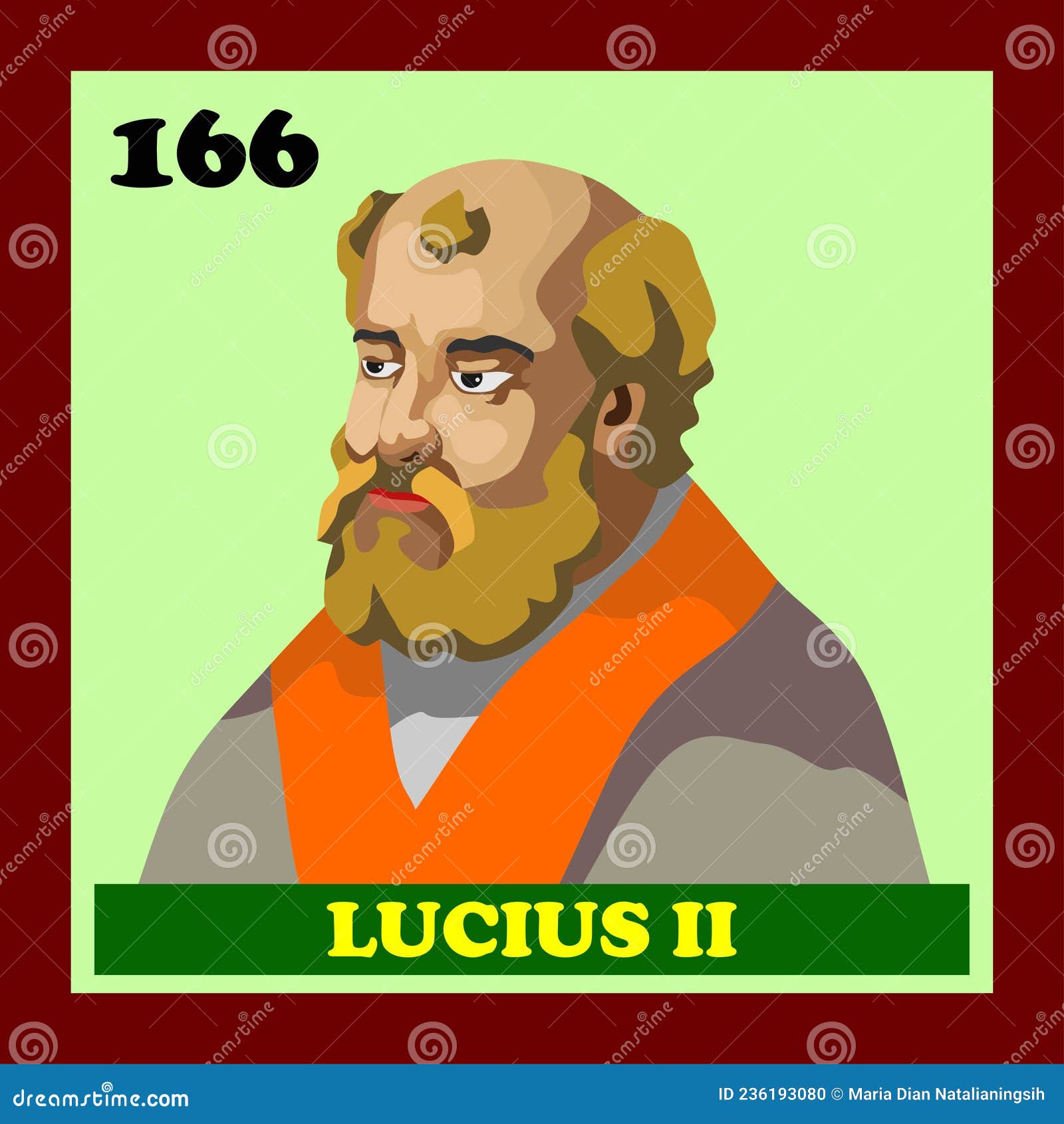 166th Catholic Church Pope Lucius II Stock Vector - Illustration of ...