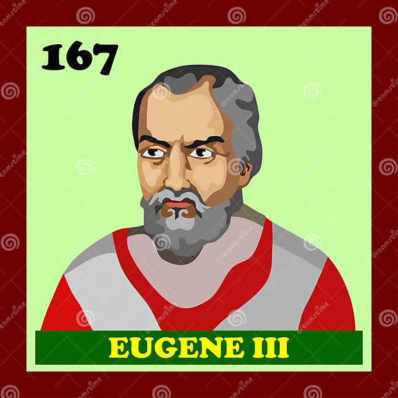 167th Catholic Church Pope Eugene III Stock Vector - Illustration of ...