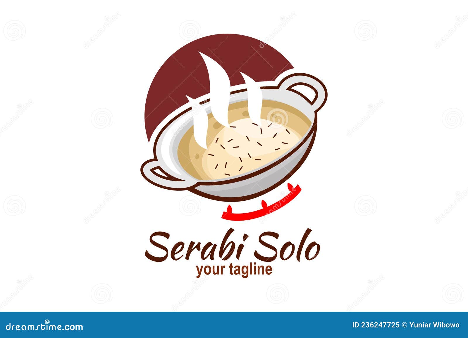 Serabi Solo, Vector Logo for Serabi Restaurant or Food Vendor. Stock ...