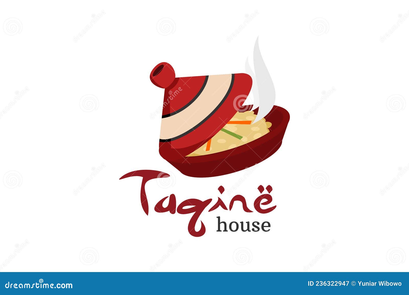 Moroccan Steam Food Tagine. Logo for Restaurant Stock Vector ...