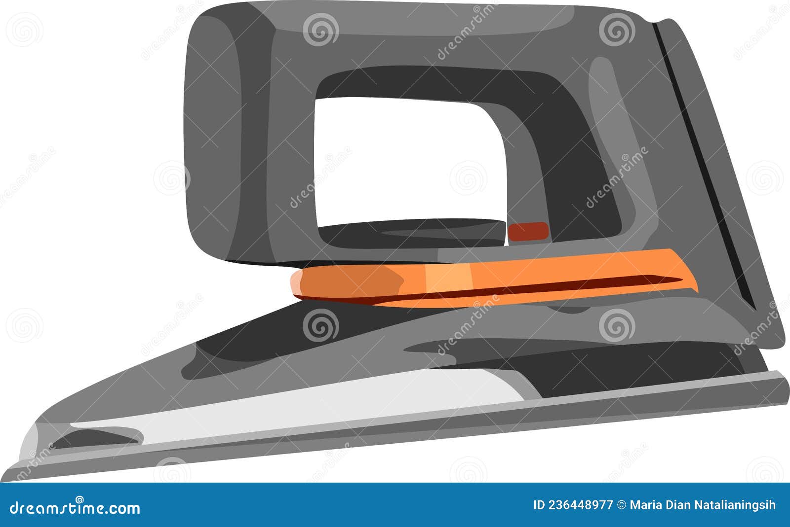 Iron Clothes Equipment Vector Illustration Stock Vector - Illustration ...