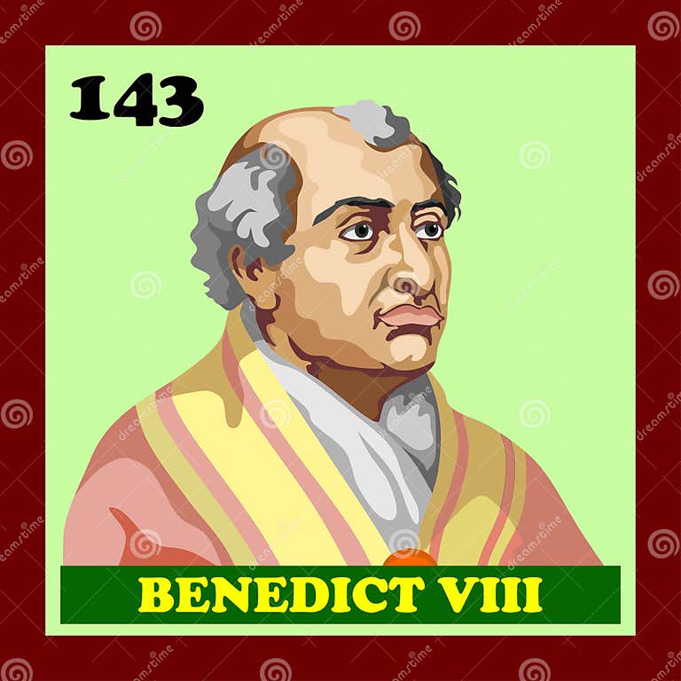 143rd Catholic Church Pope Benedict VIII Stock Vector - Illustration of ...