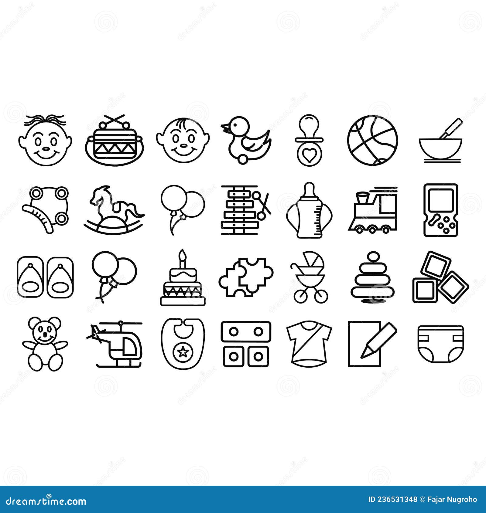 Outline Symbol Kid Plaything for Games To Design for the Design of ...