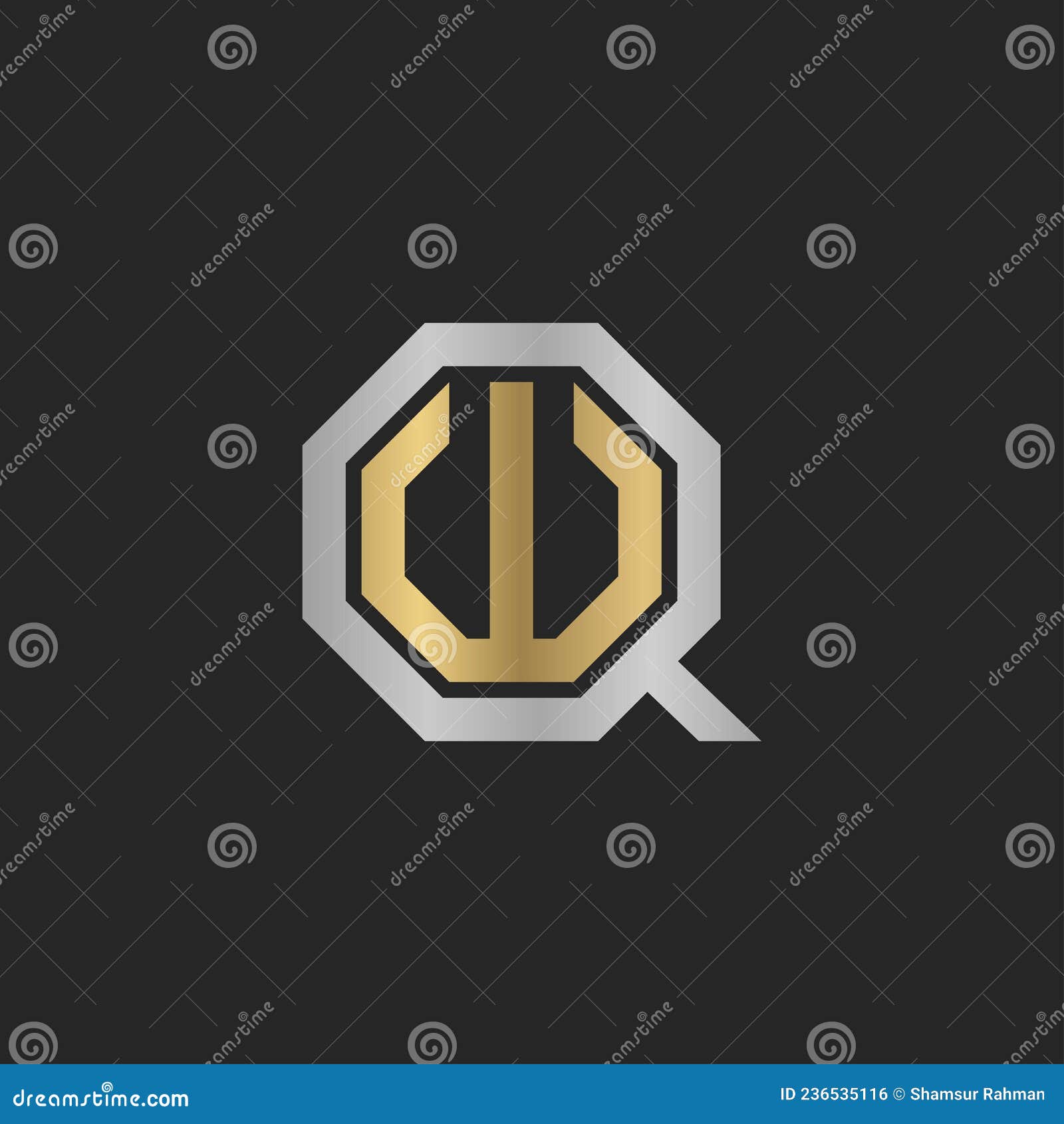 Alphabet Initials Logo QW, WQ, W and Q Stock Vector - Illustration of ...