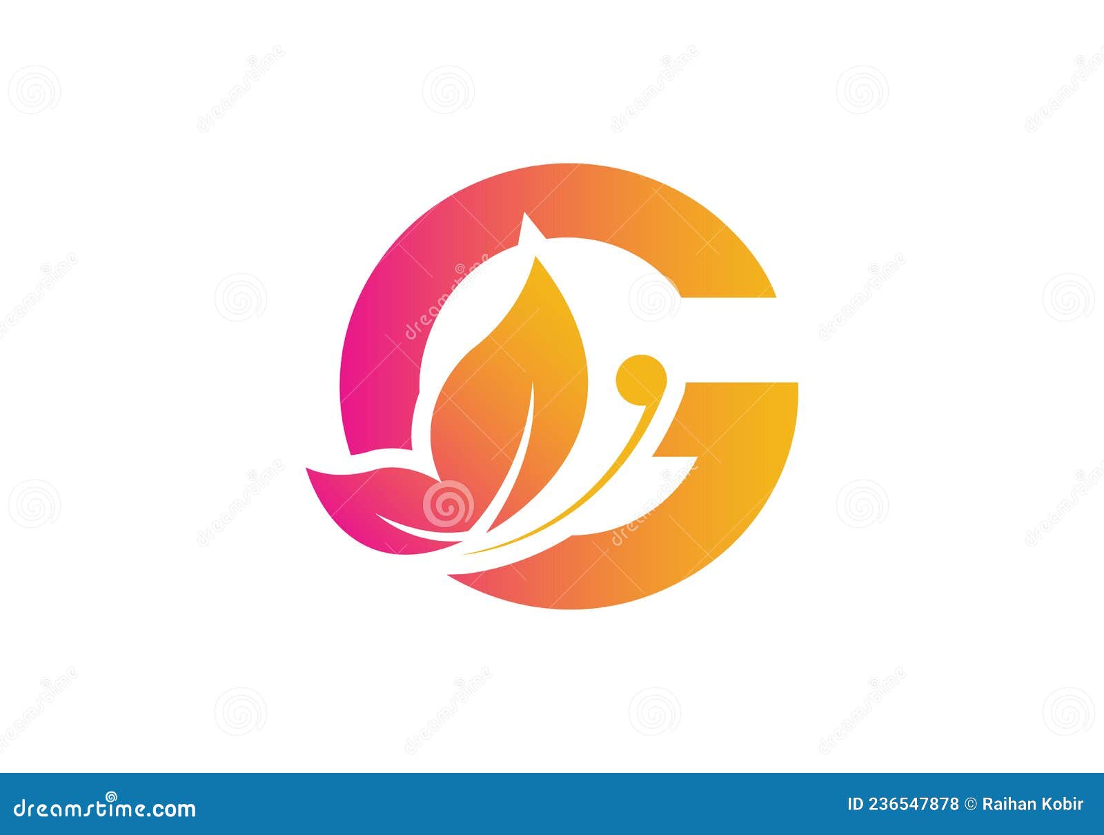 This is Creative Butterfly Letter G Text Logo Stock Illustration ...