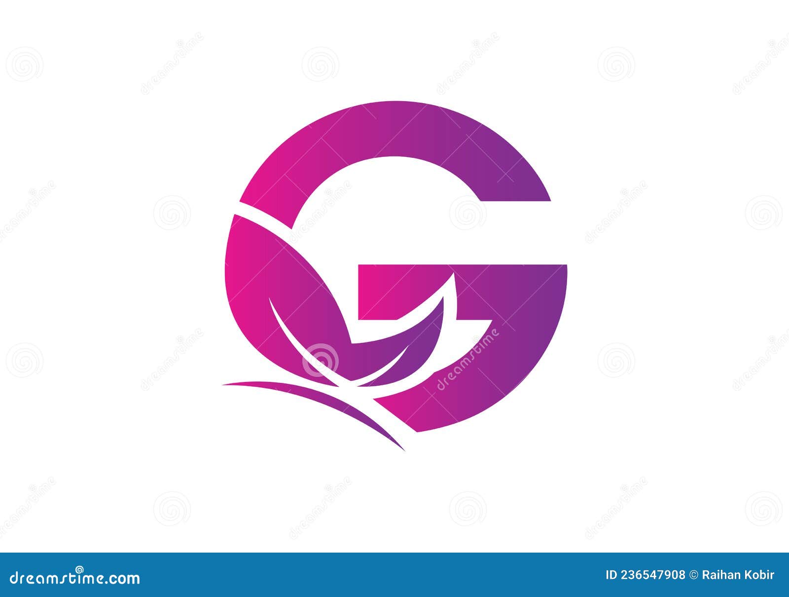 This is Creative Butterfly Letter G Text Logo Stock Illustration ...