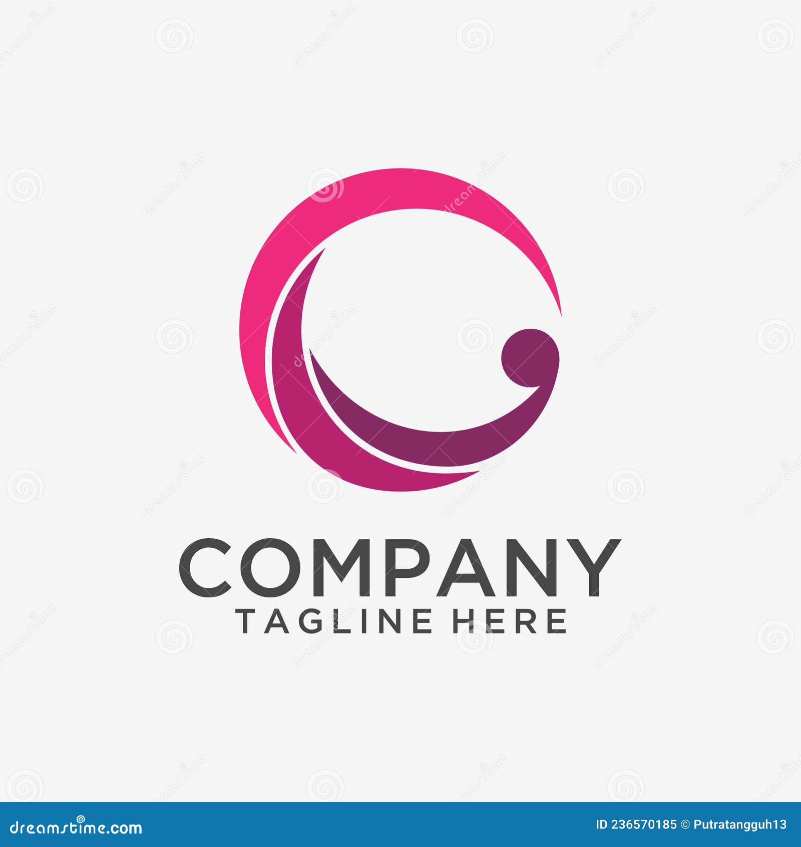 Letter G round logo design stock vector. Illustration of letter - 236570185