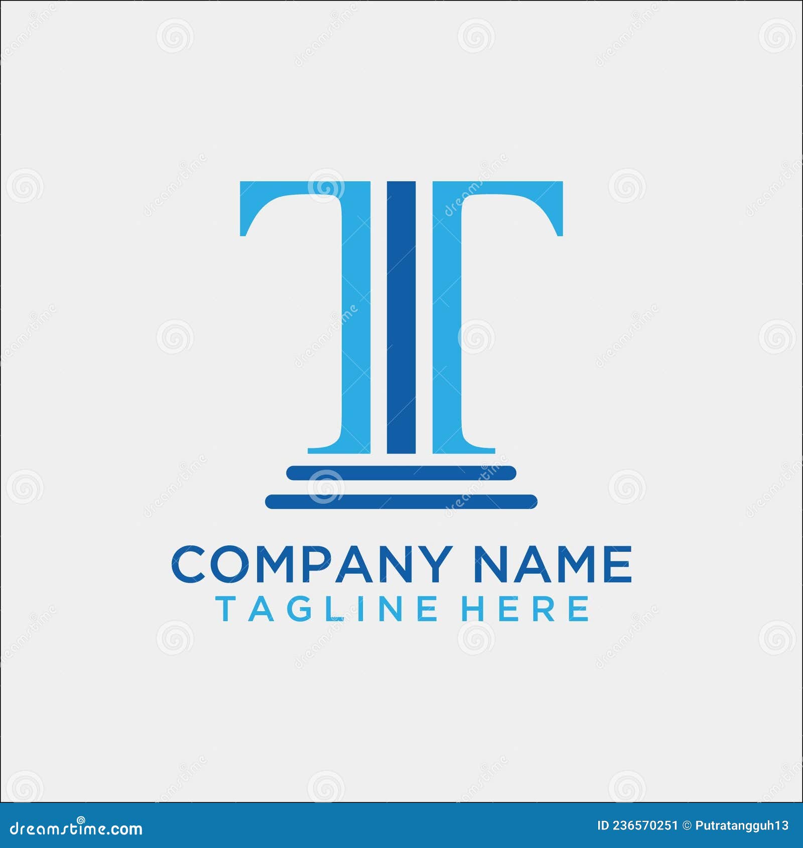 Letter T law logo design stock vector. Illustration of justice - 236570251