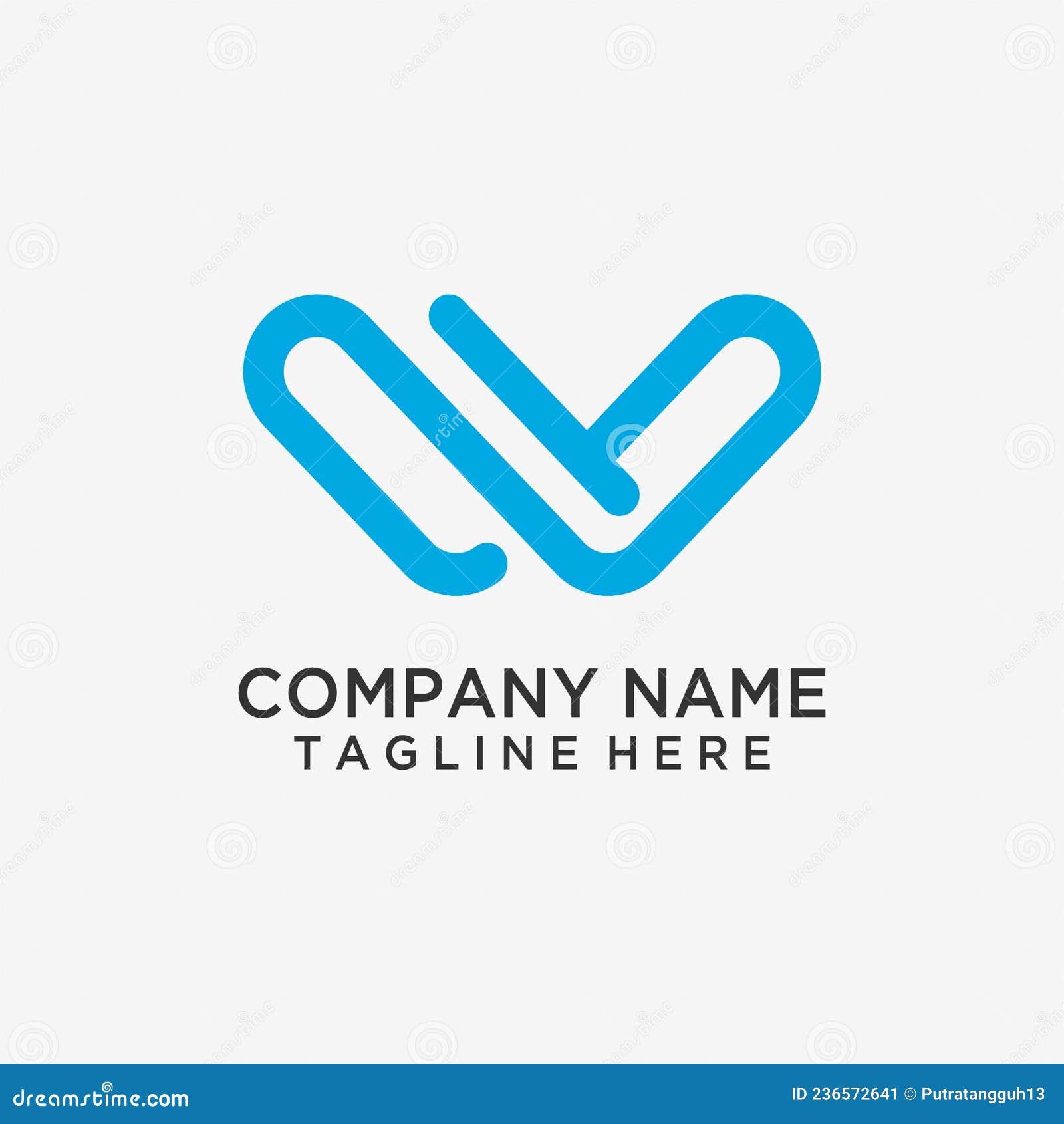 Letter W line logo design stock vector. Illustration of inspiration ...