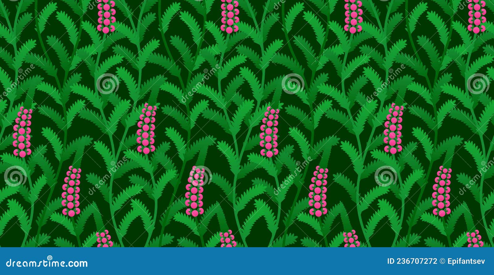 Purple Calluna Vulgaris, The Native Flower Of Norway Cartoon Vector ...