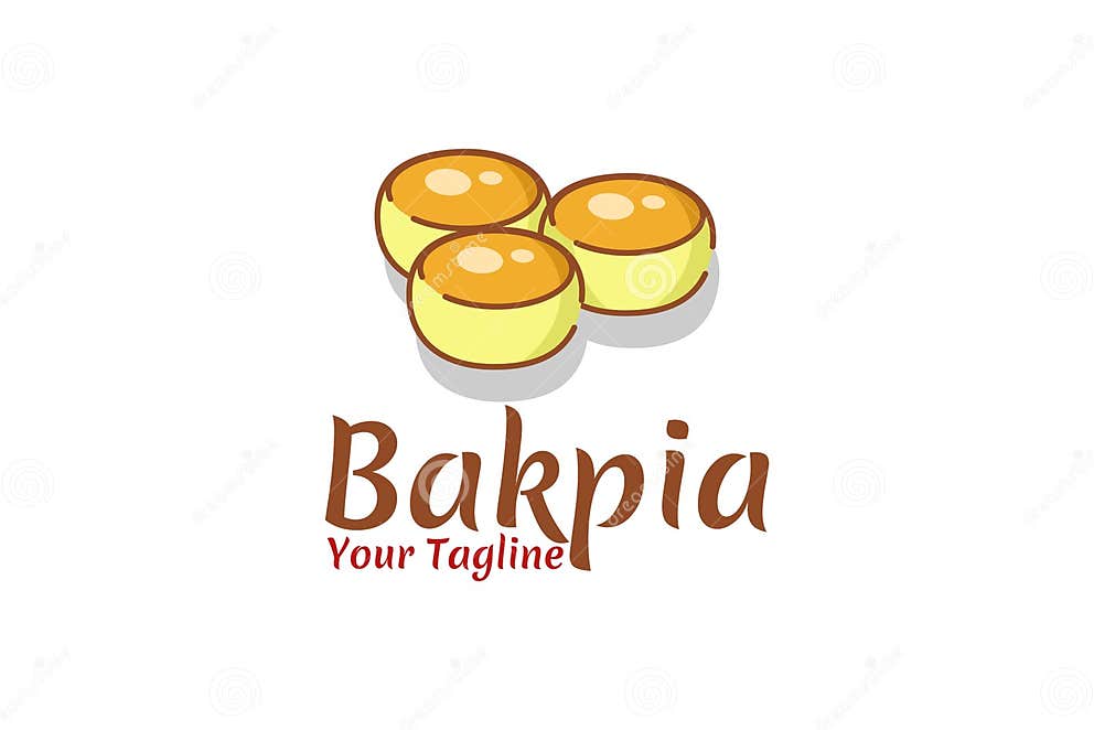 Bakpia Logo Design, Simple Bakpia Logo for Food Souvenir Shop. Stock ...