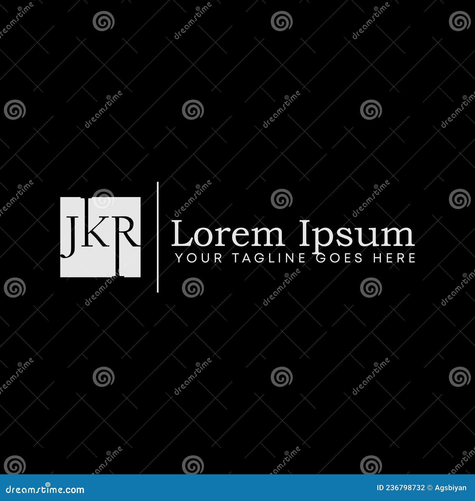 Letter JKR Free Vector Stock. Square and Block Abstract Design Concept ...