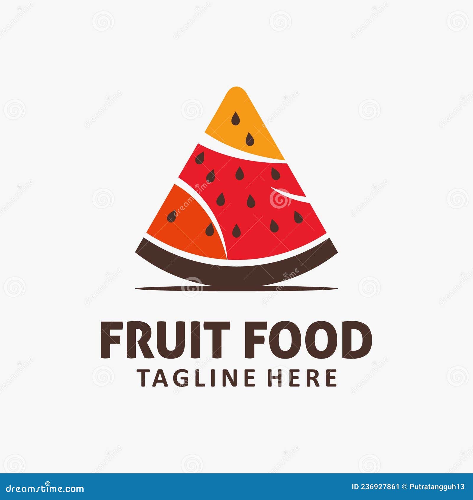 Fruit food logo design stock vector. Illustration of clean - 236927861