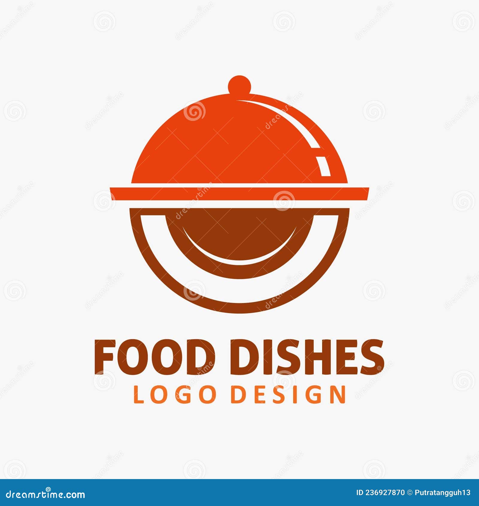 Food dish logo design stock vector. Illustration of clean - 236927870