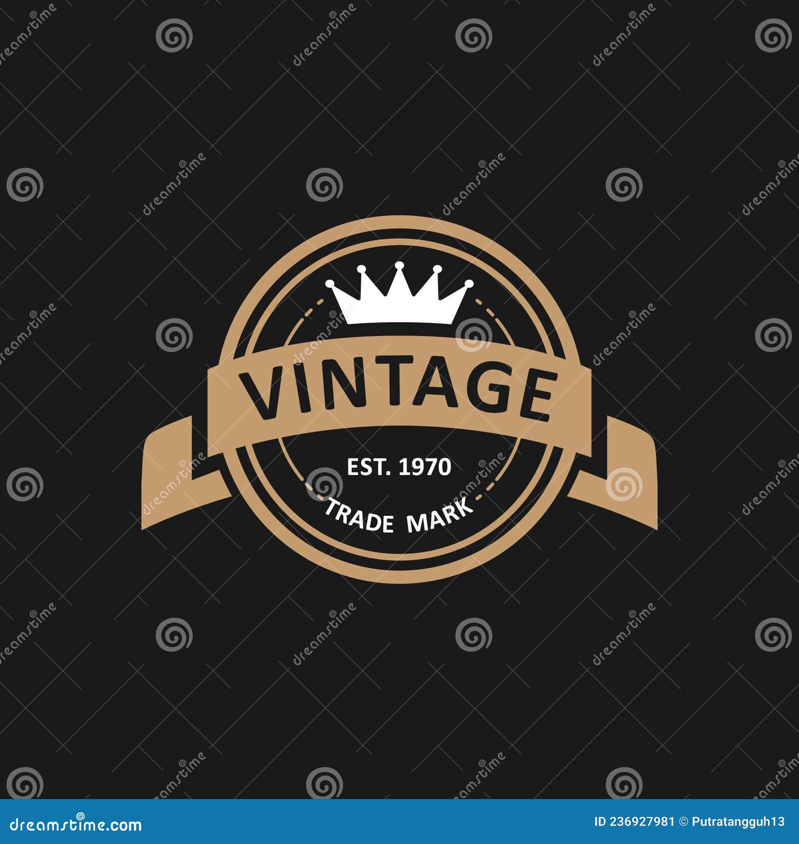 Vintage logo design stock vector. Illustration of logo - 236927981