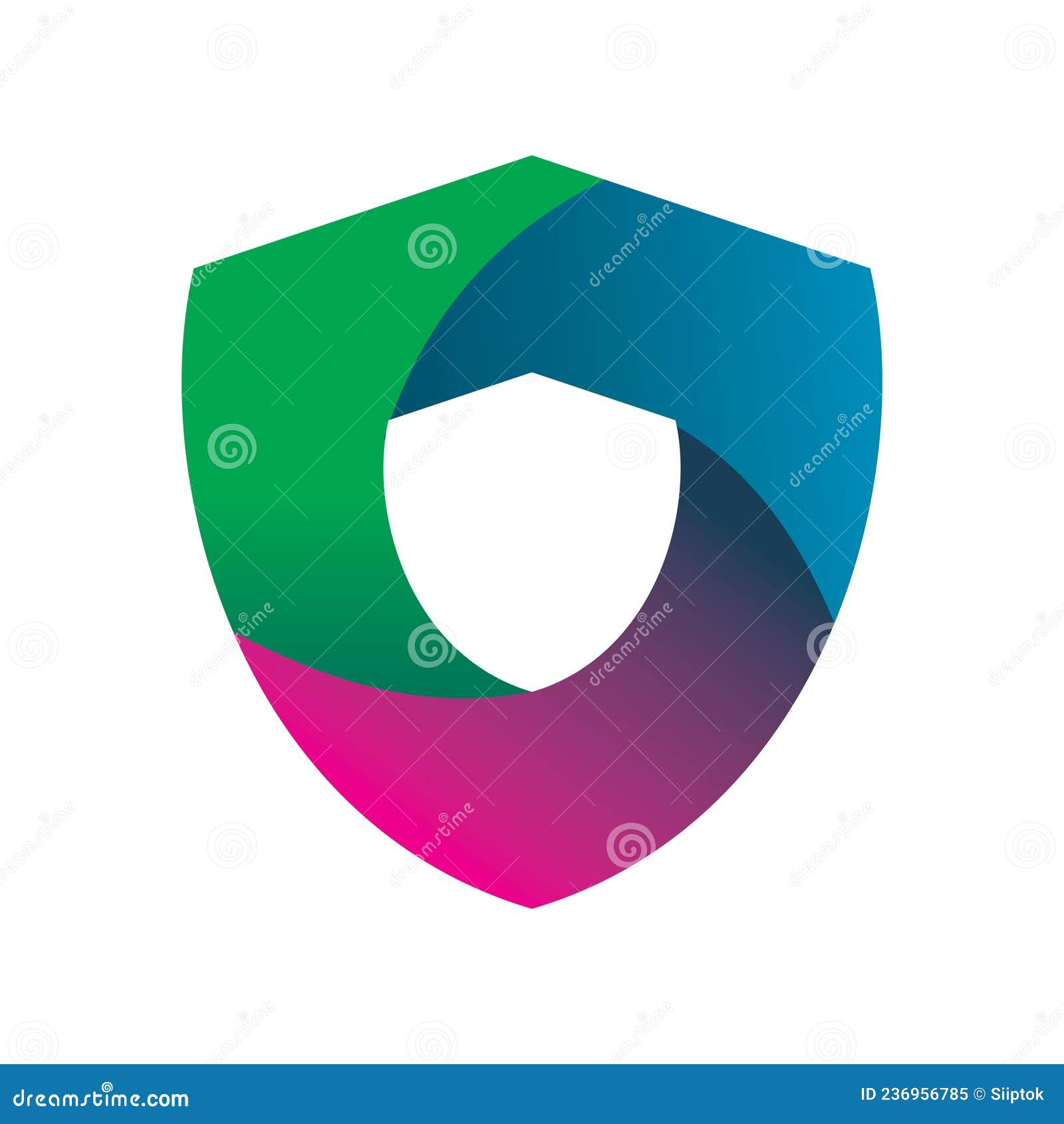 Full Color Shield Logo Design Stock Vector - Illustration of dynamic ...