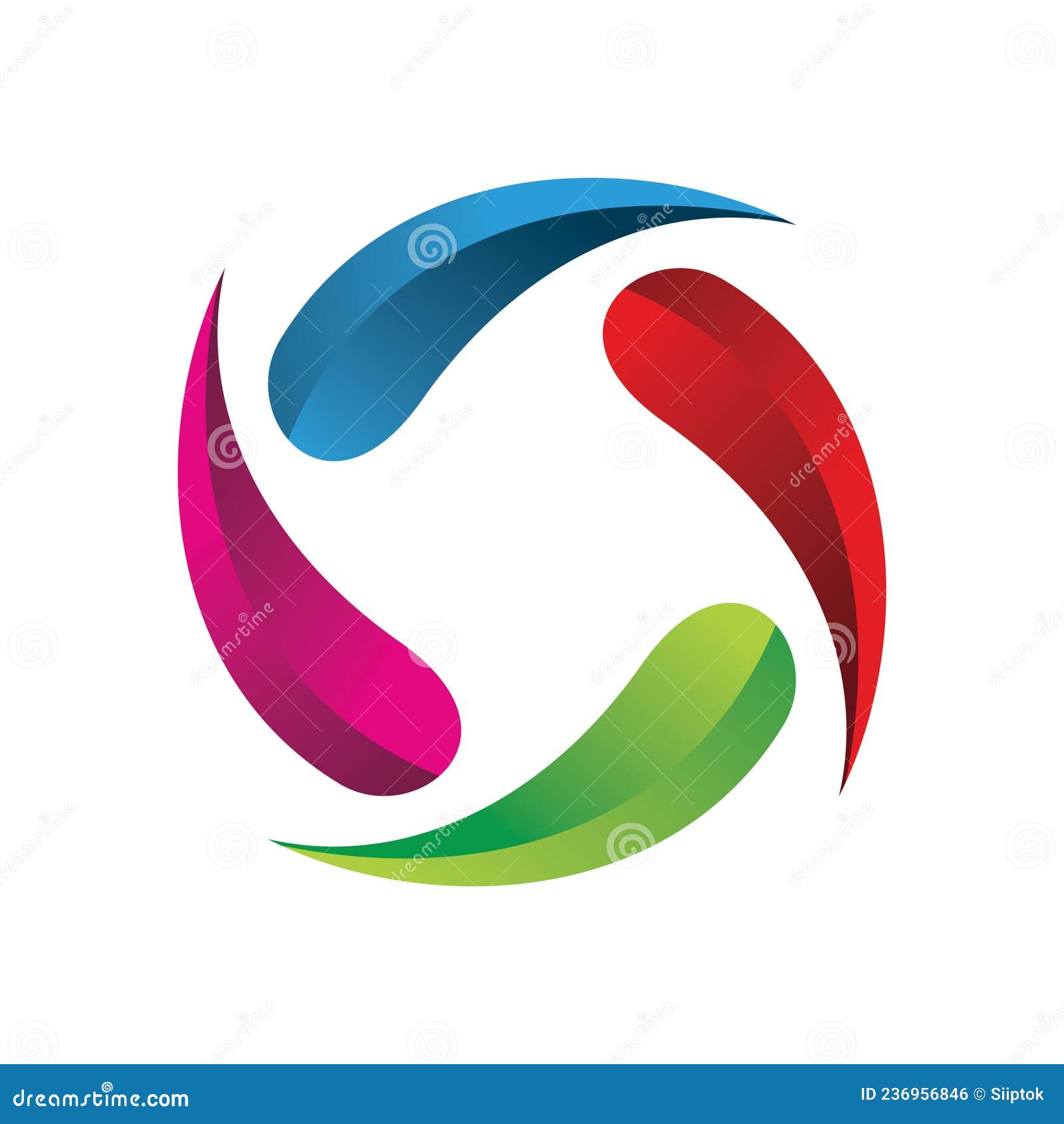 Swirl Motion Color Logo Design Stock Vector - Illustration of elegant ...