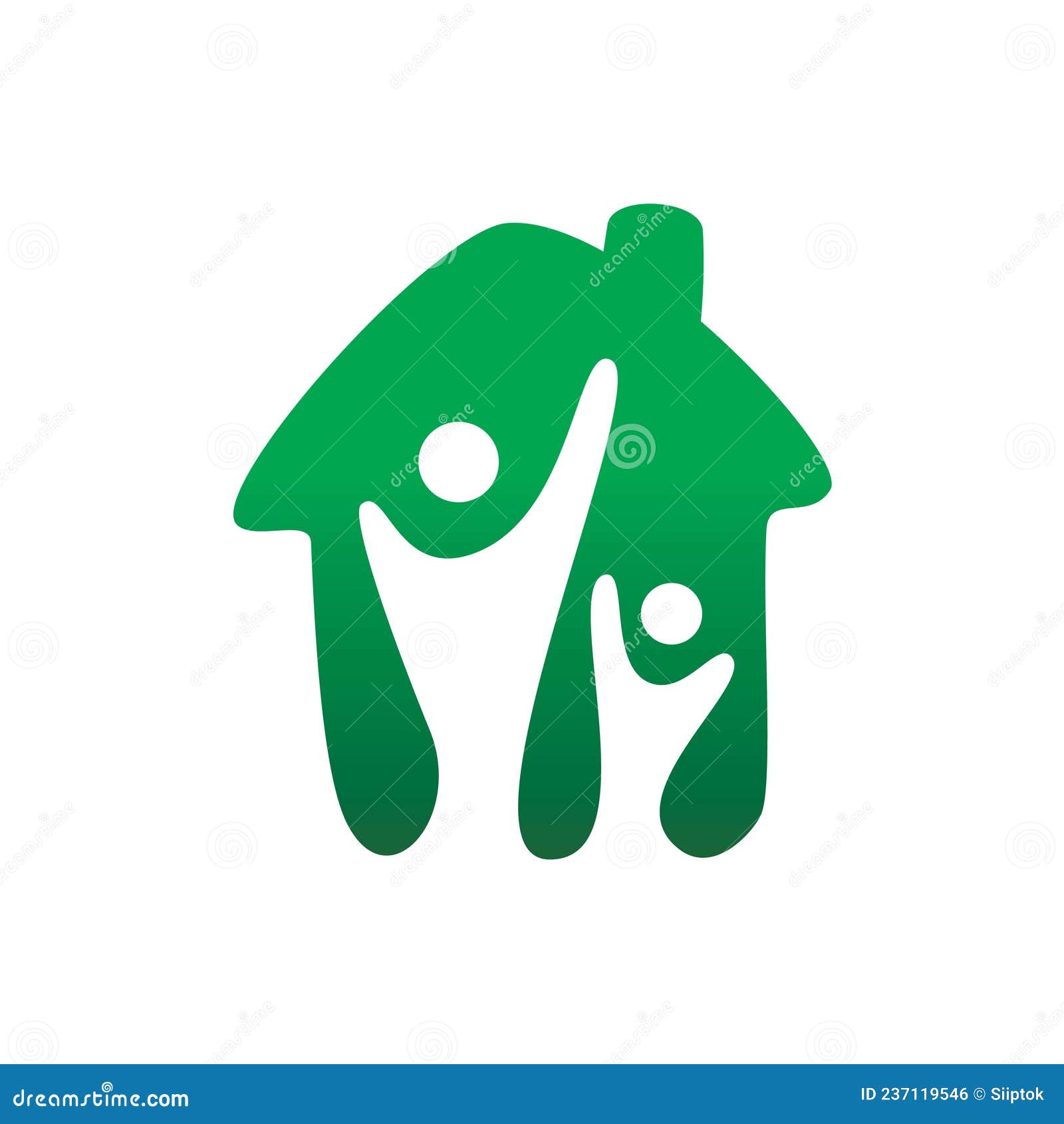 Green House Family Care Logo Design Stock Vector - Illustration of ...