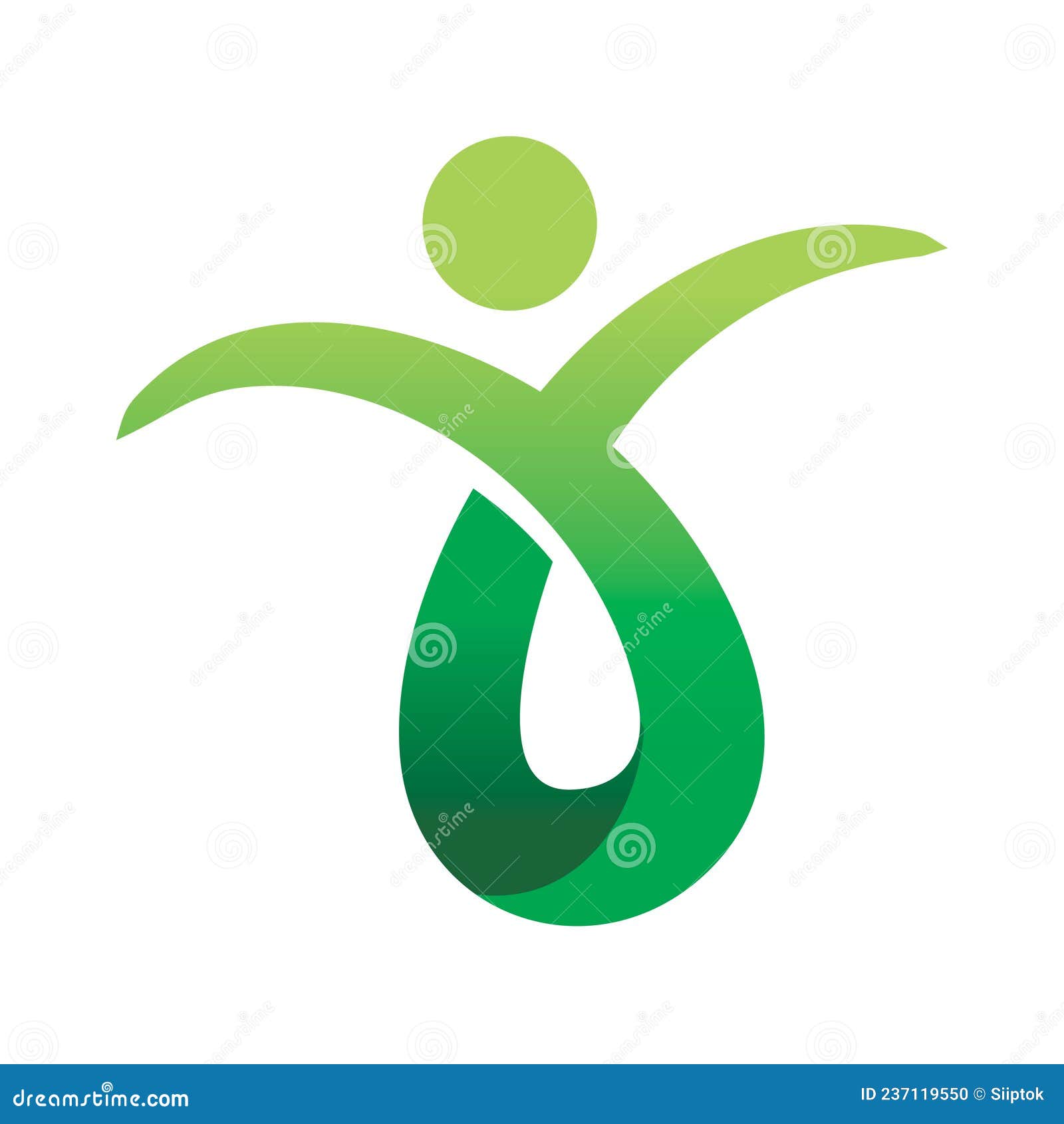 Green Nature Leaf People Community Logo Design Stock Vector ...