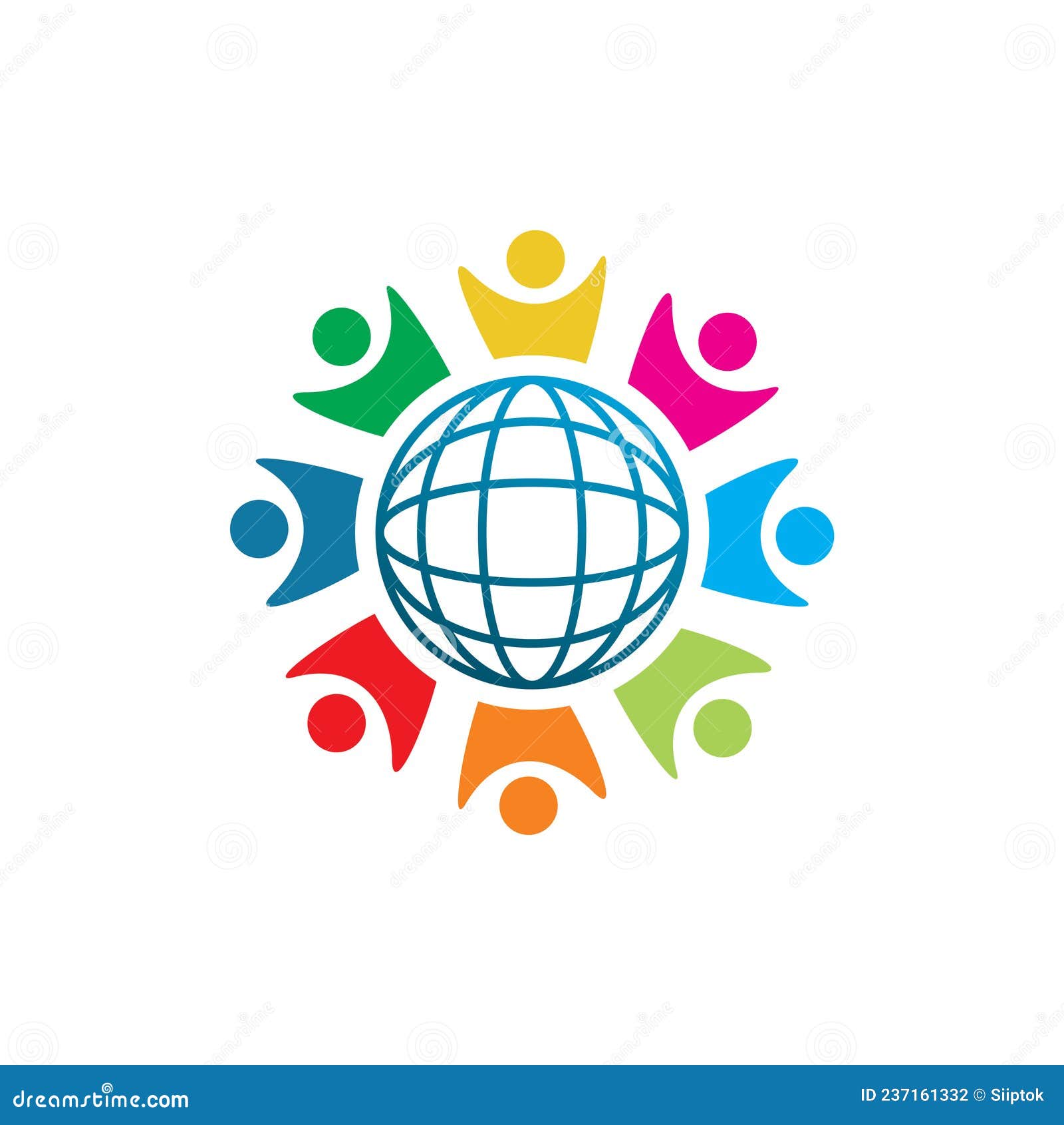 Global World Community Logo Design Stock Vector - Illustration of ...