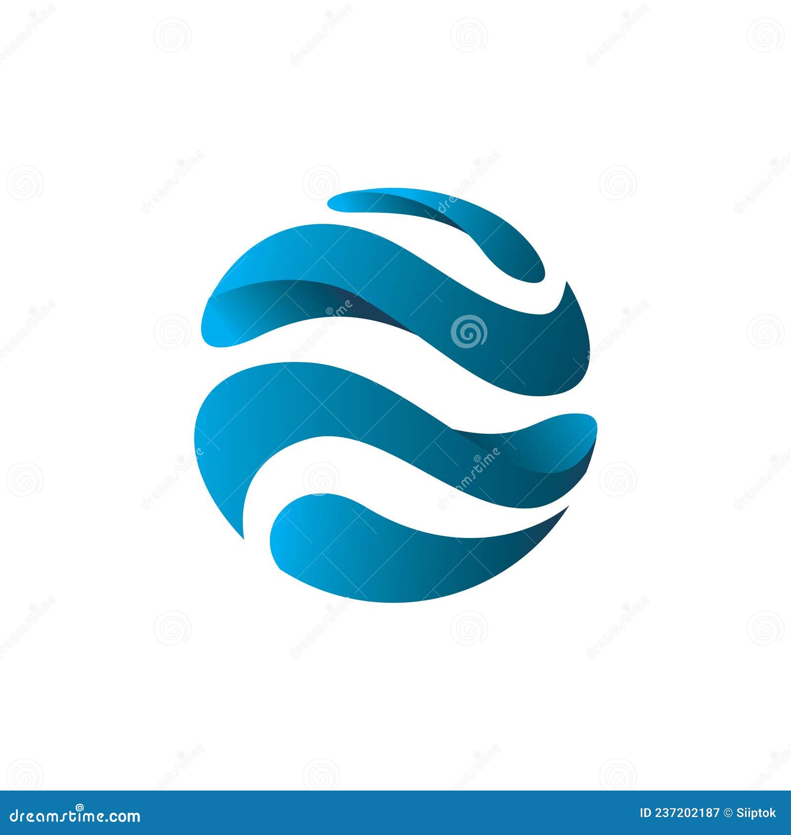 Blue Color Globe Logo Design Stock Vector - Illustration of media ...