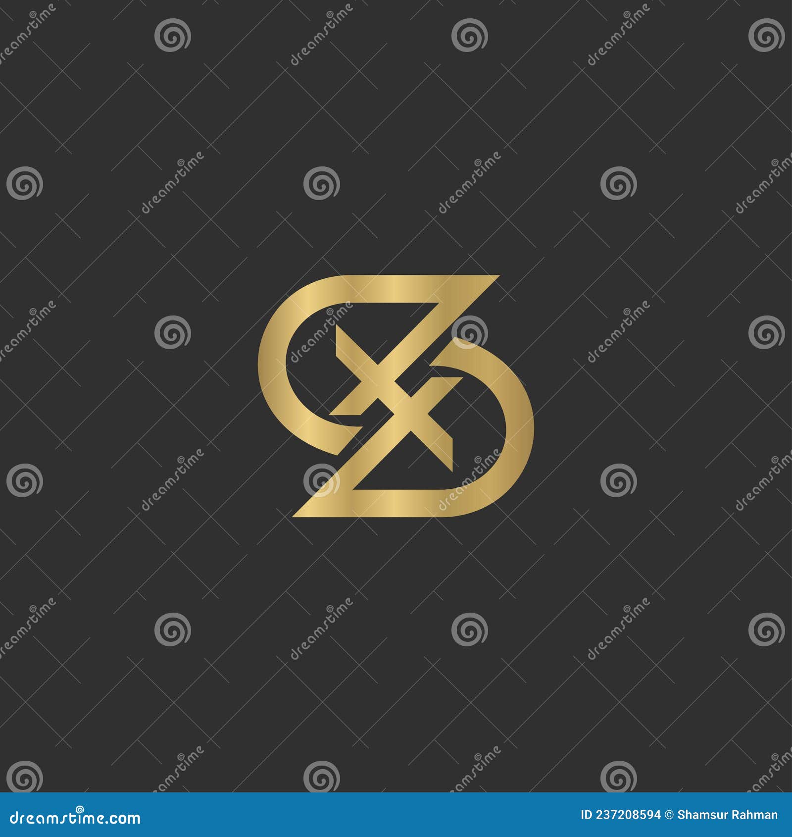 Alphabet Initials Logo XS, SX, X and S Stock Vector - Illustration of ...
