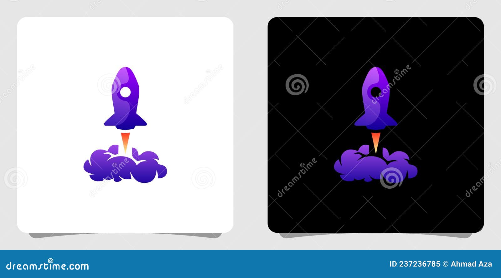 Illustration Vector Graphic of Purple Rocket. Stock Vector ...