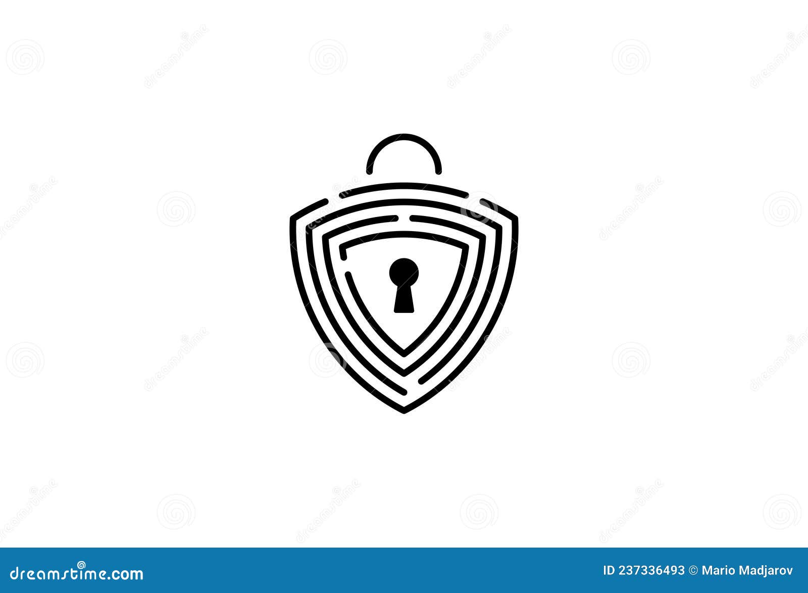 Data Protection Minimal Symbol Design. Vector Logo Template. a Database ...