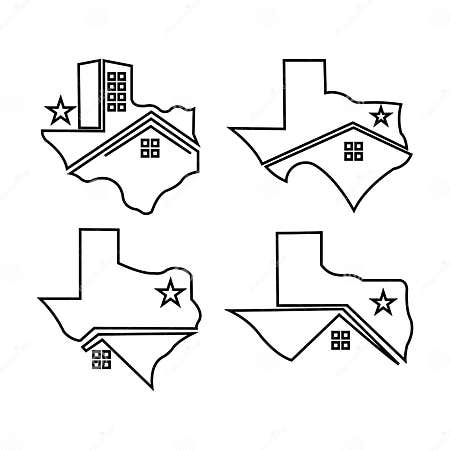Texas Home Logo, House and Roof Icon Texas Stock Illustration ...