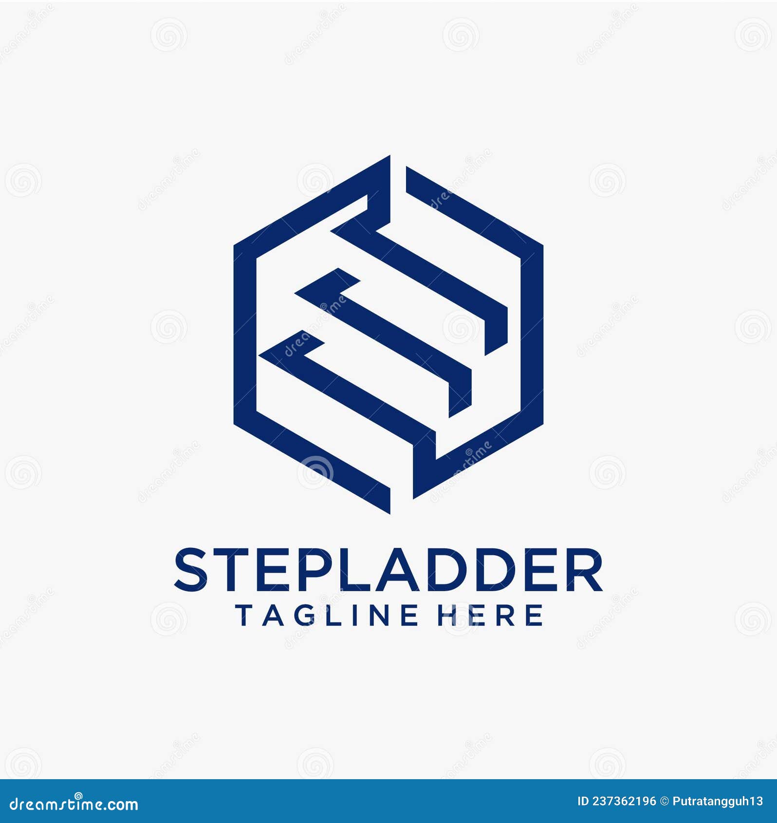 Step ladder logo design stock vector. Illustration of ideas - 237362196