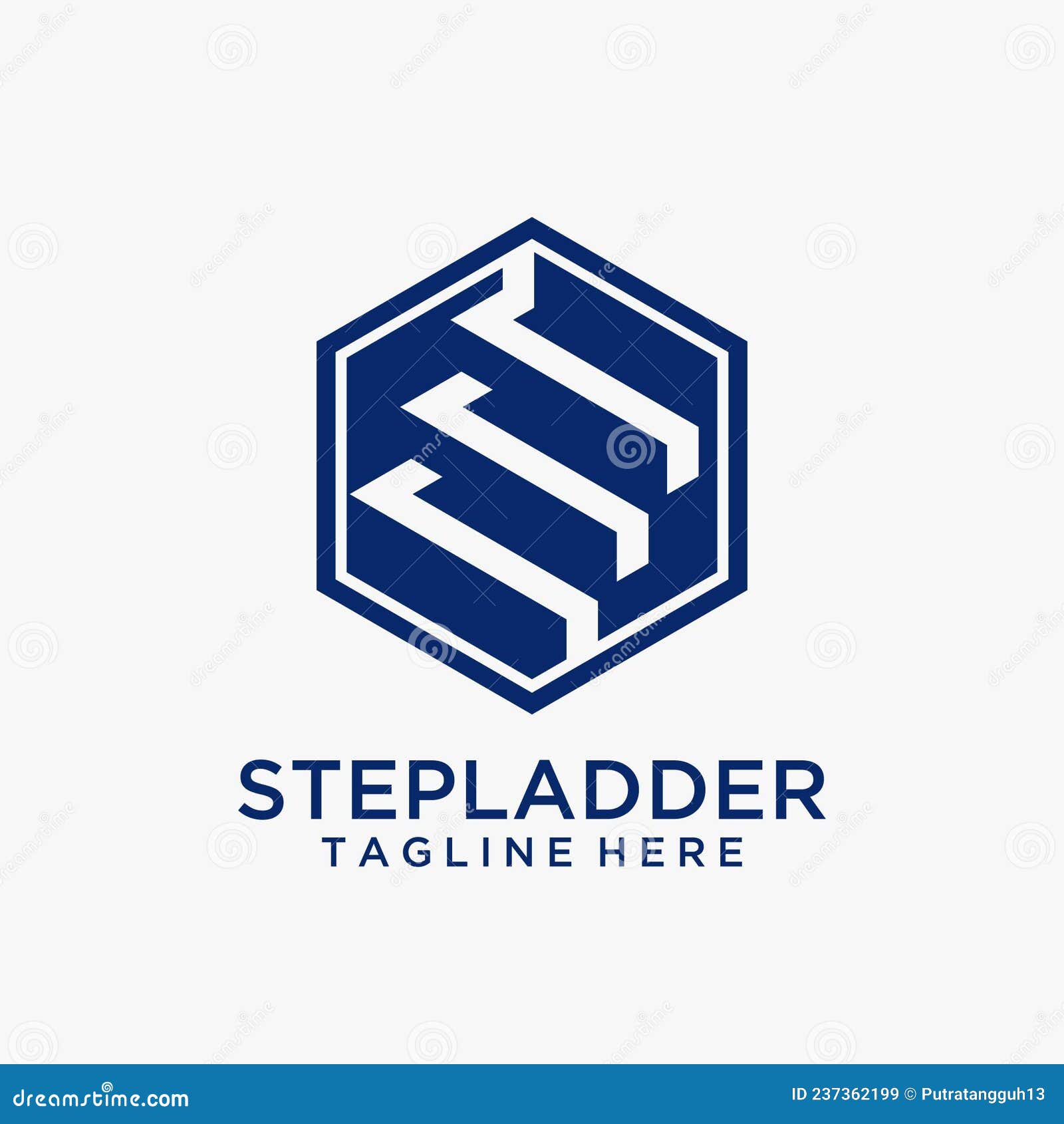 Step ladder logo design stock vector. Illustration of icon - 237362199