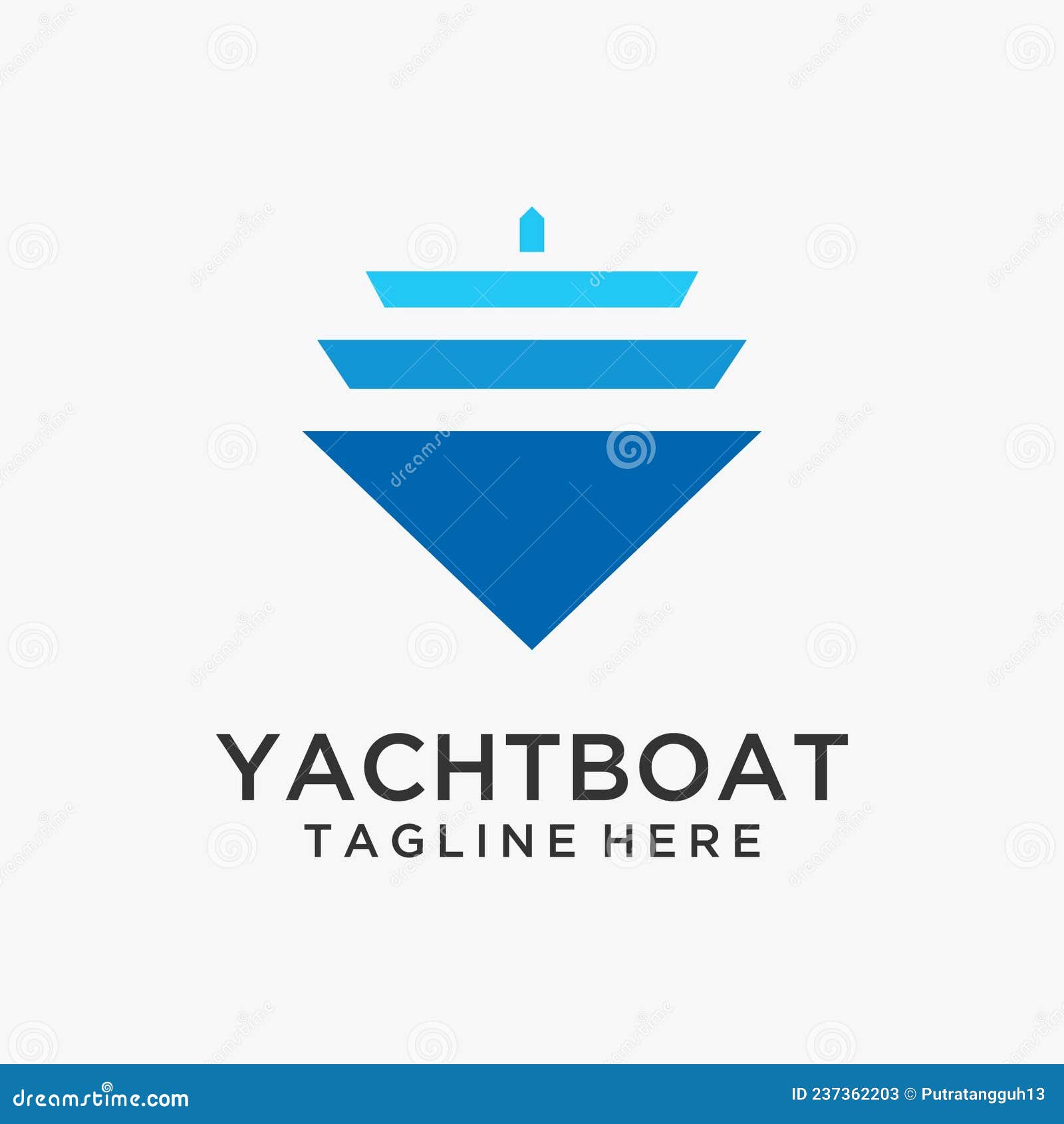 Yacht boat logo design stock vector. Illustration of ideas - 237362203