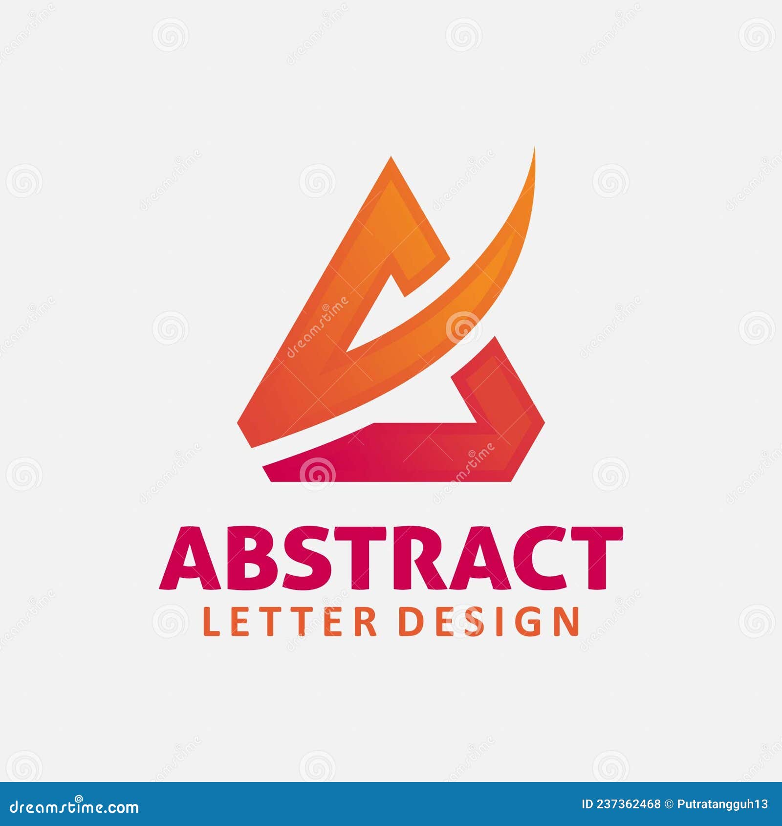 Letter a Abstract Logo Design Stock Vector - Illustration of peak ...